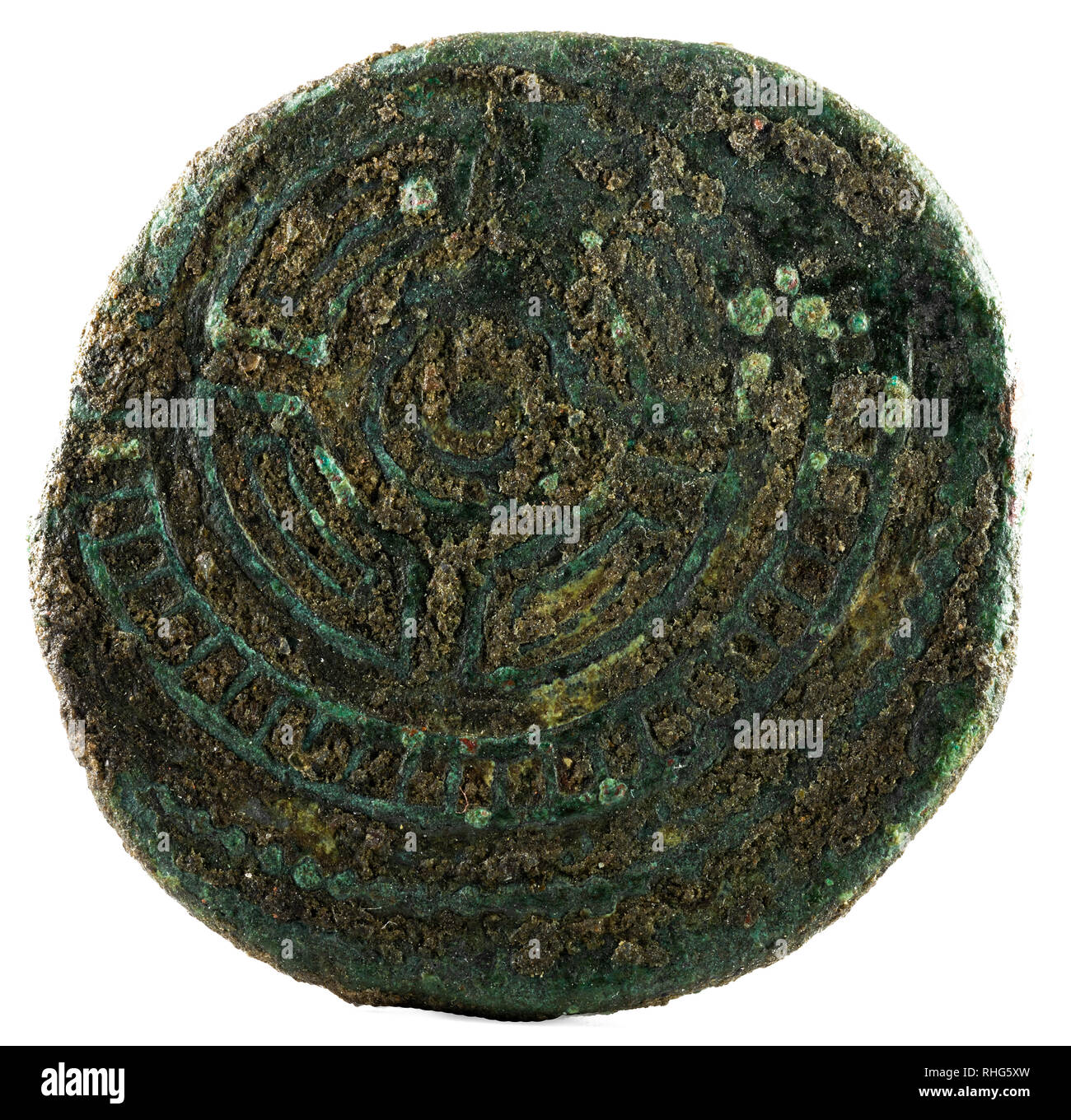 Ancient Roman bronze coin of Emperor Augustus. As. Coined for payment ...