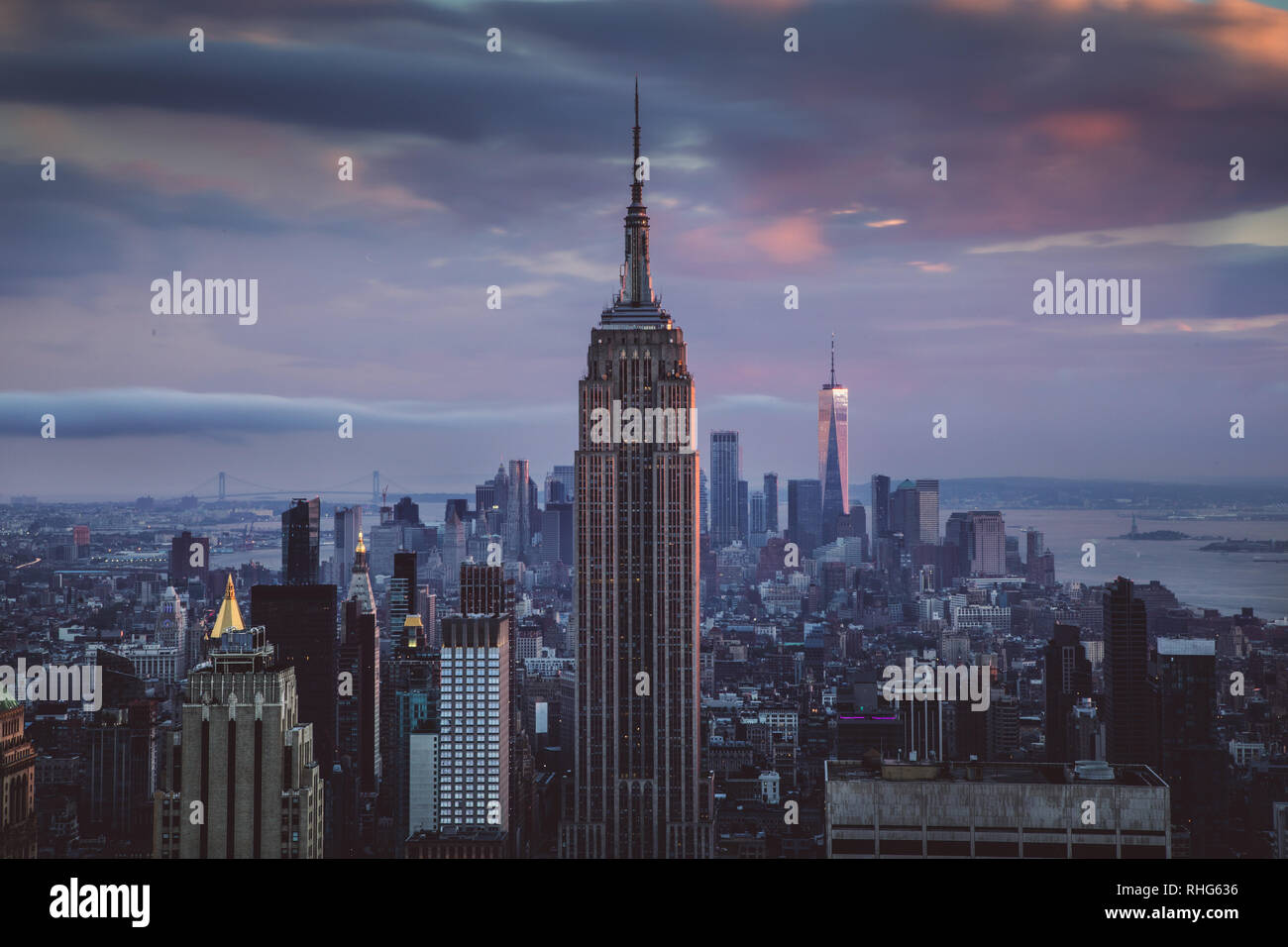 Empire state building seen hi-res stock photography and images - Alamy