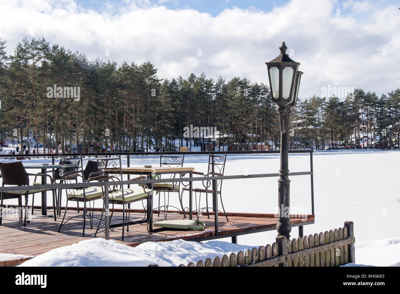 Bar on the mountain Stock Photo - Alamy