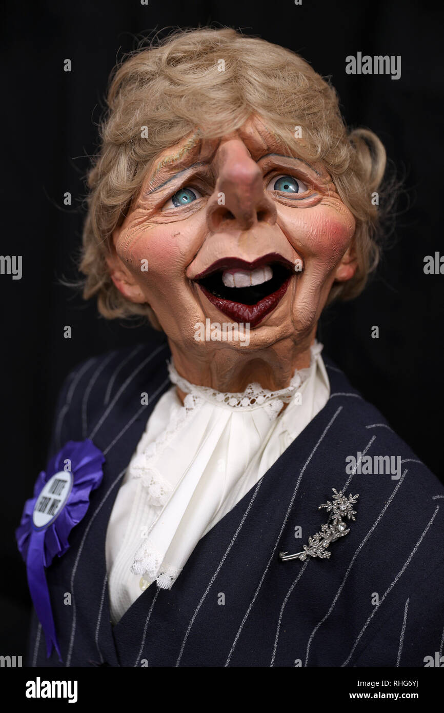 EMBARGOED TO 0001 MONDAY FEBRUARY 4 A Spitting Image puppet of Margaret ...