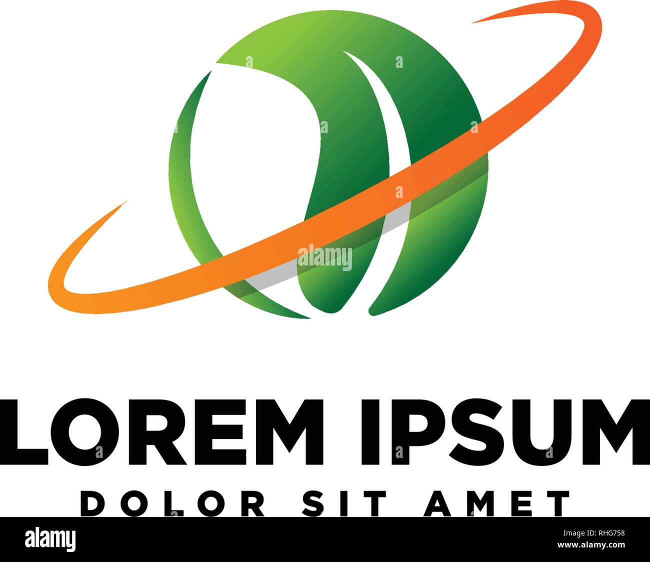 eco planet logo template vector editable icon element isolated Stock ...