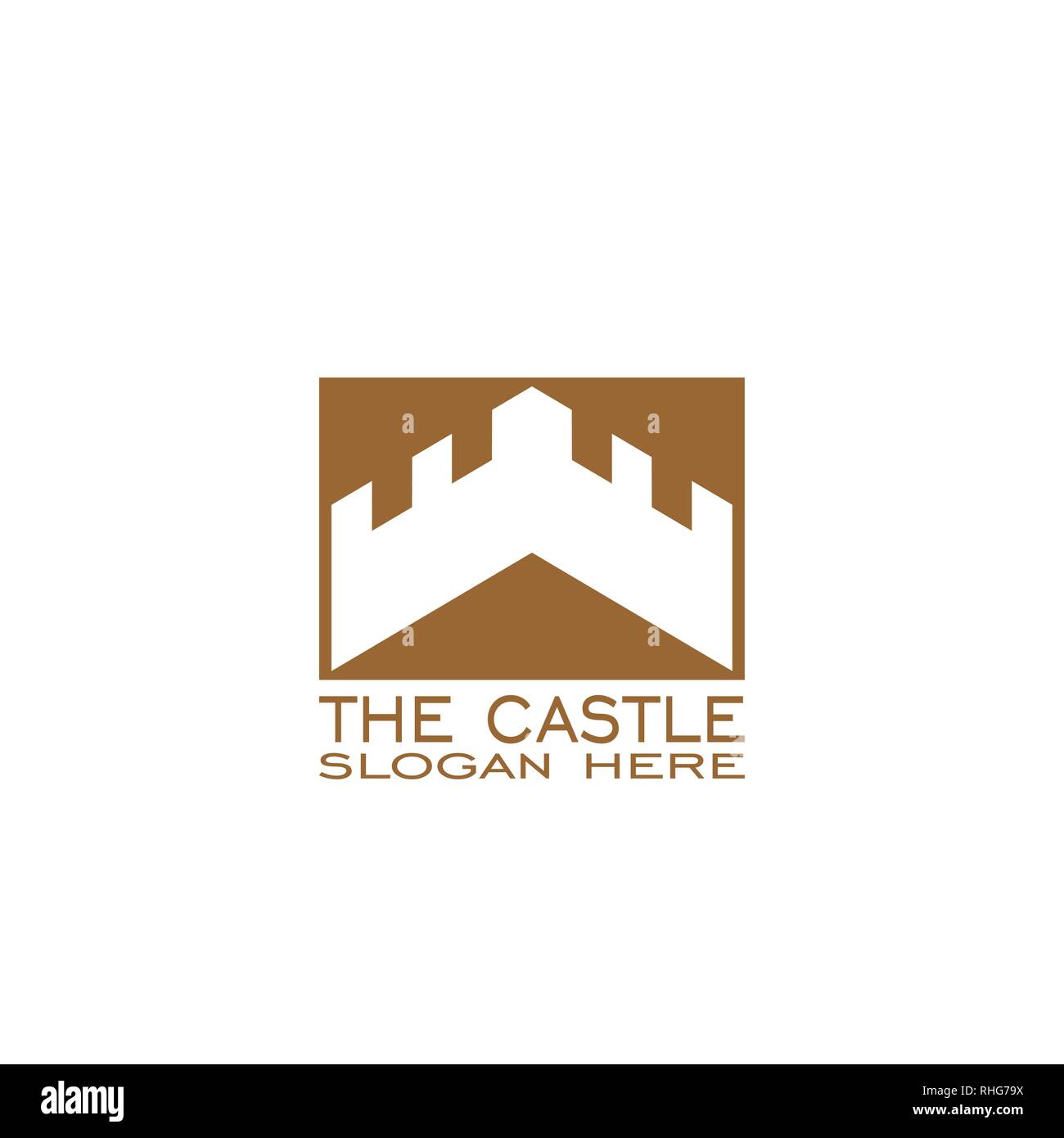 Castle logo design, vector icons Stock Vector Image & Art - Alamy