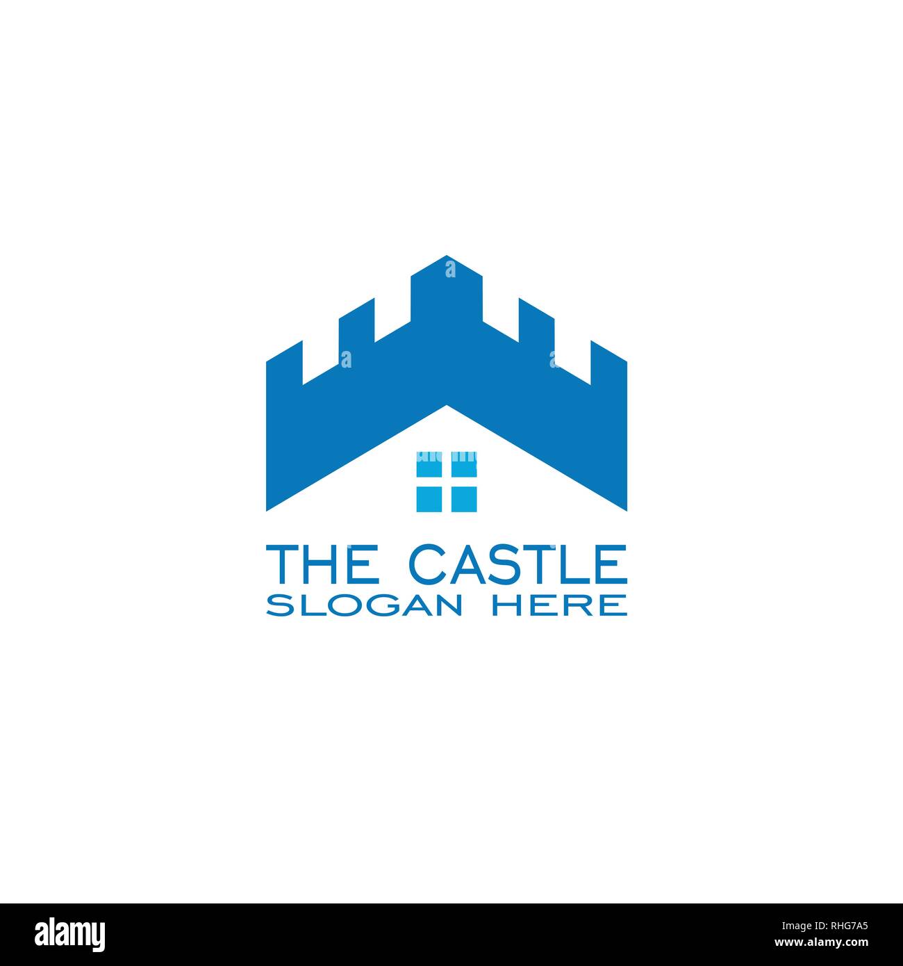 Castle logo design, vector icons Stock Vector Image & Art - Alamy
