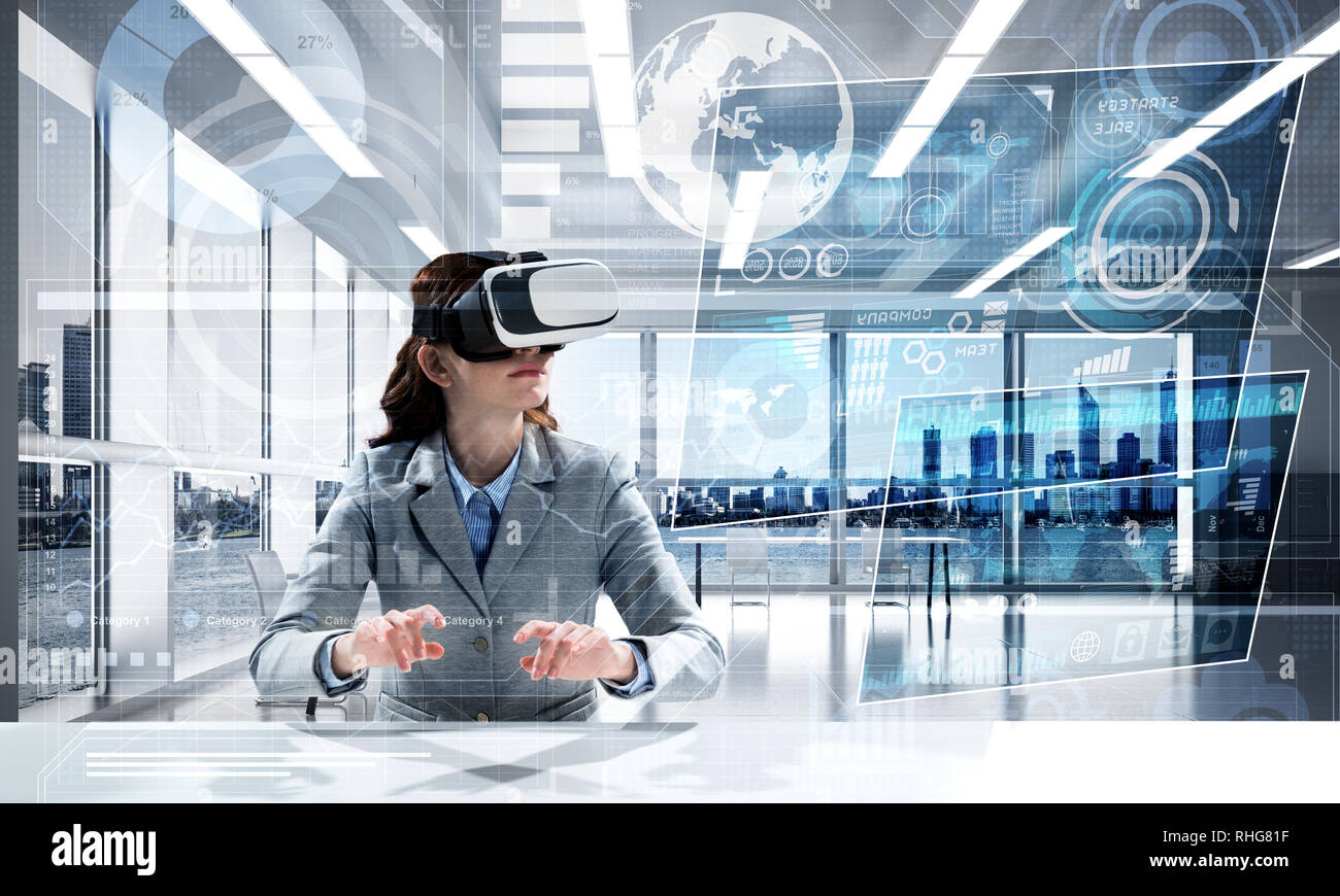 Using modern technologies Stock Photo - Alamy