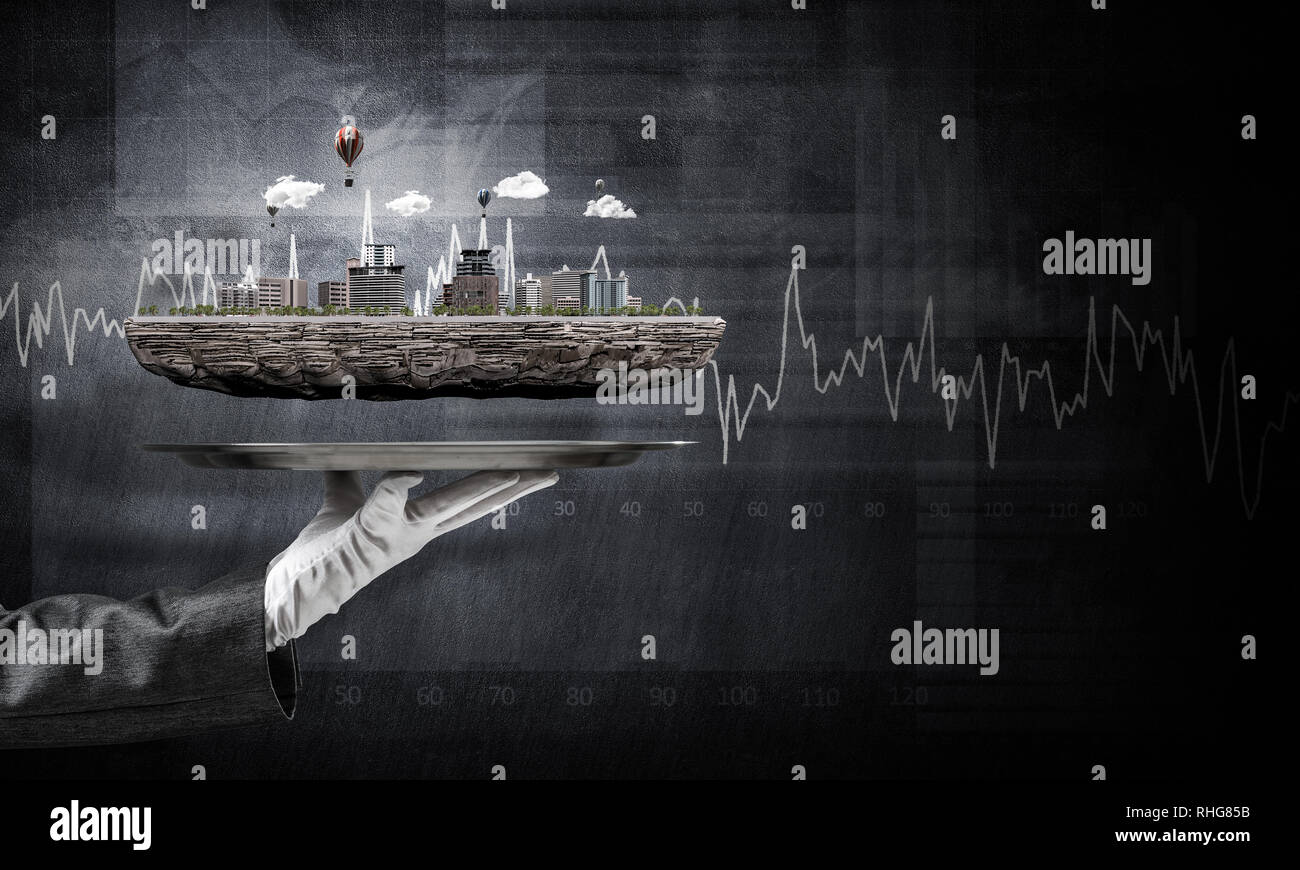 Concept of modern urban development Stock Photo - Alamy