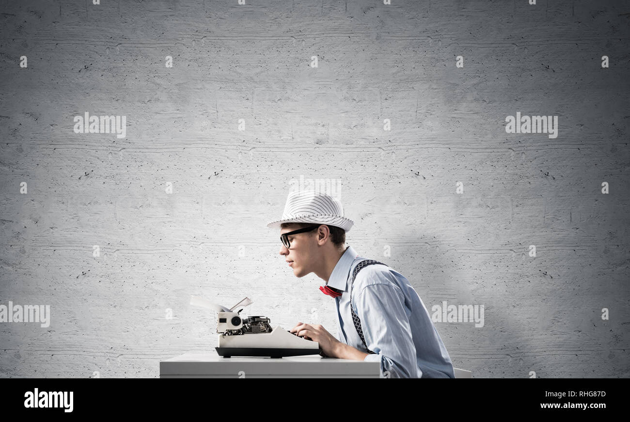 Creative inspiration of young writer Stock Photo - Alamy
