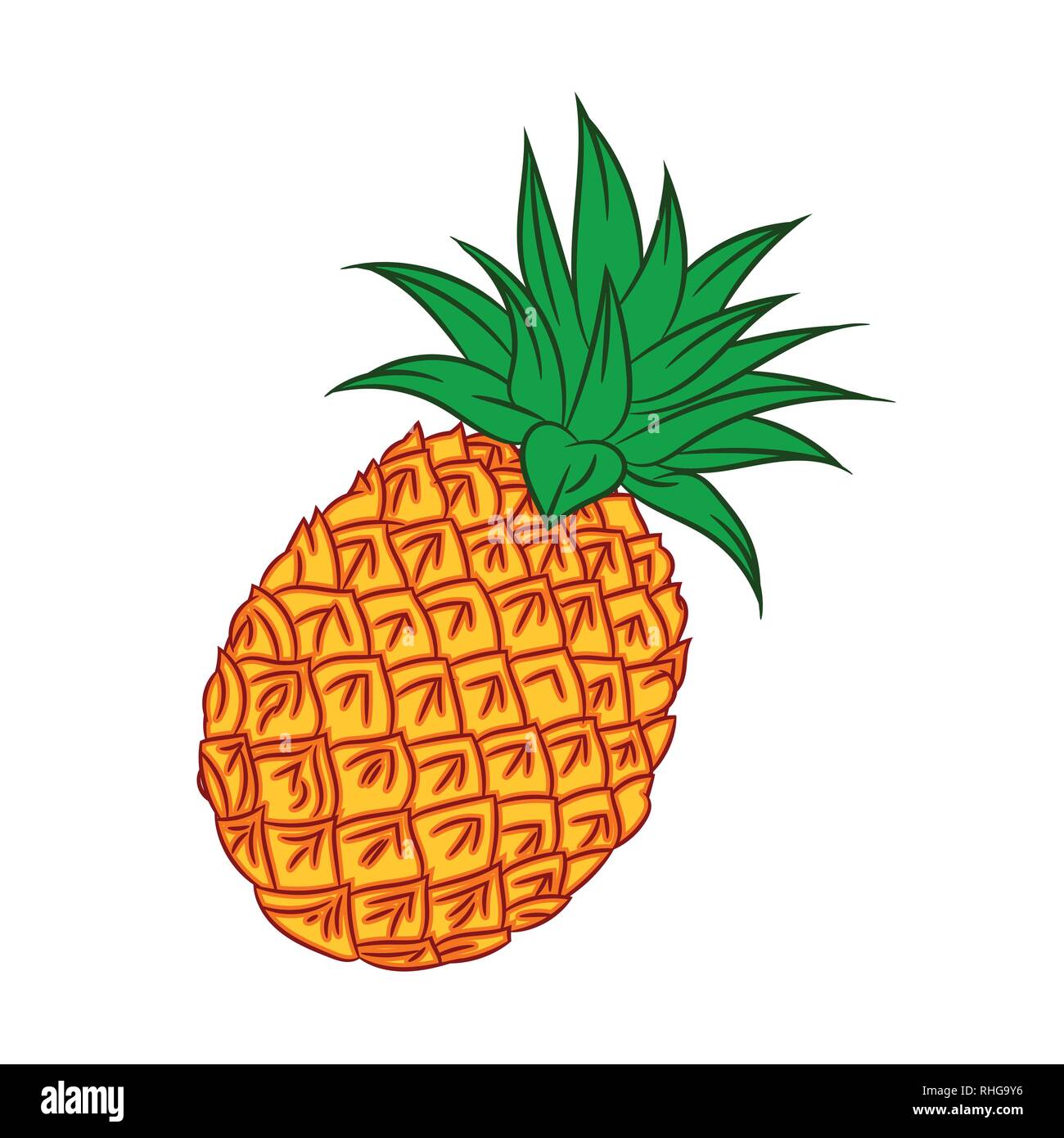 Ananas vector vectors hi-res stock photography and images - Alamy
