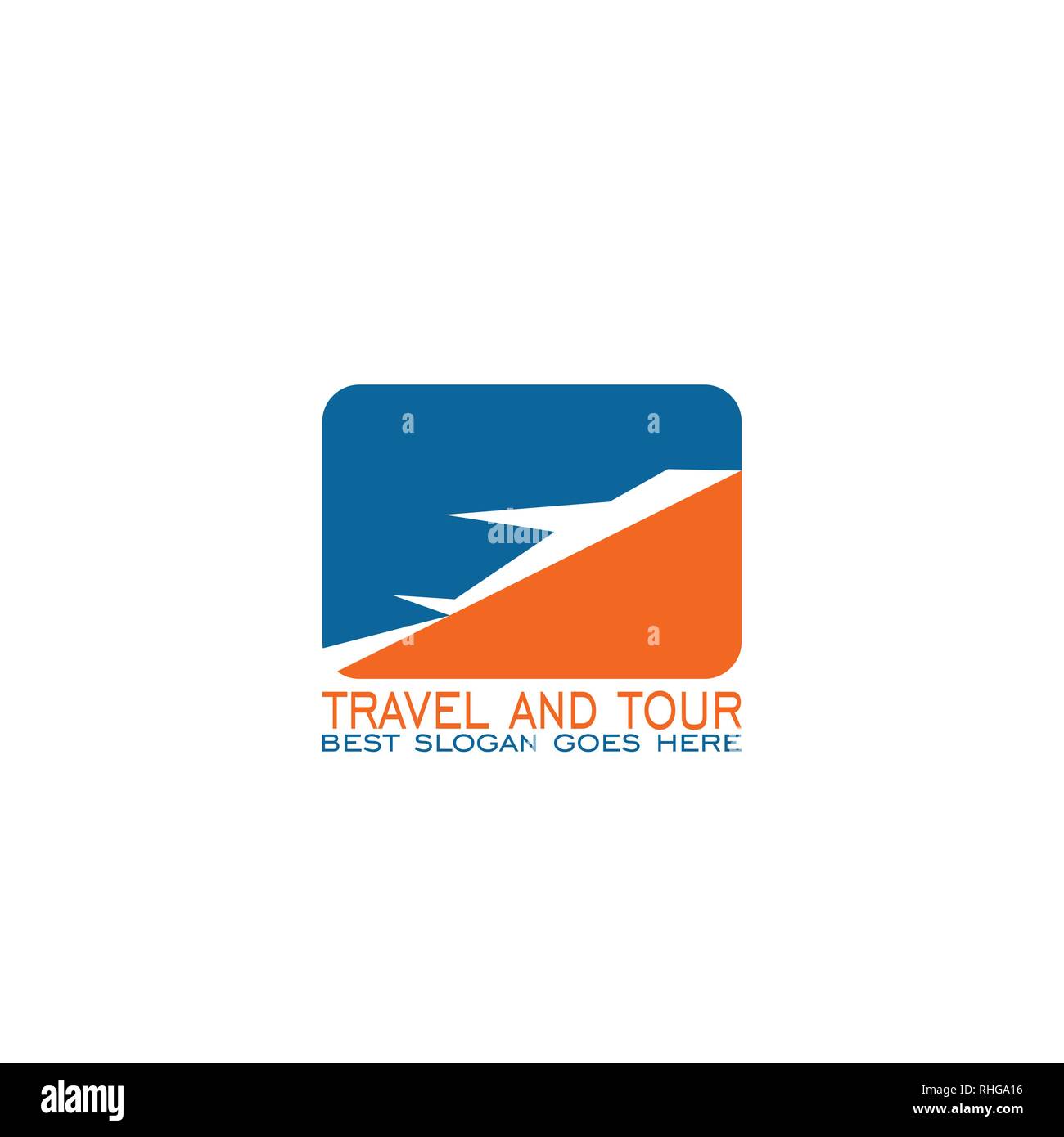 Airplane logo, travel and tour logo vector graphic flat design Stock ...