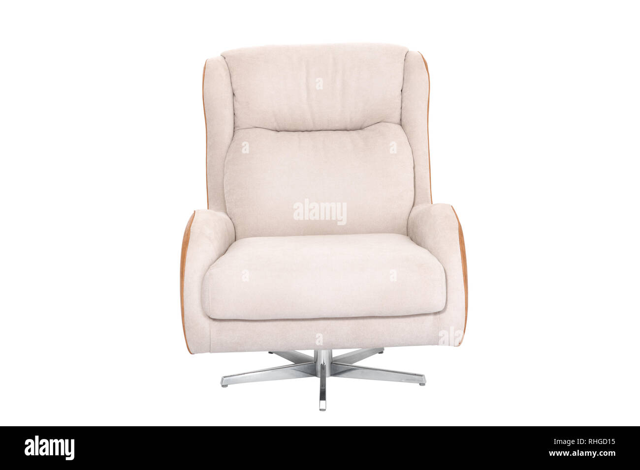armchair. Modern designer chair on white background. Texture chair ...
