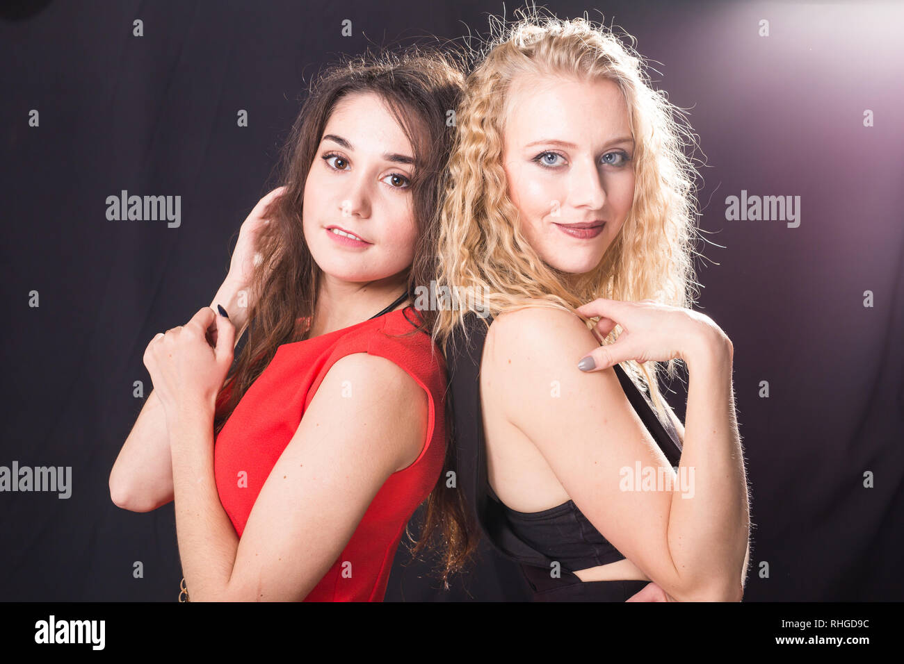 Best friends, bonding, women friendship and interaction concept - two ...