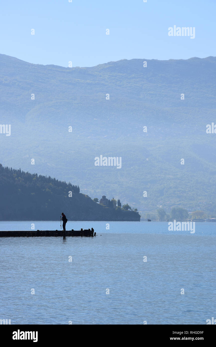 View lake ohrid fisherman hi-res stock photography and images - Alamy