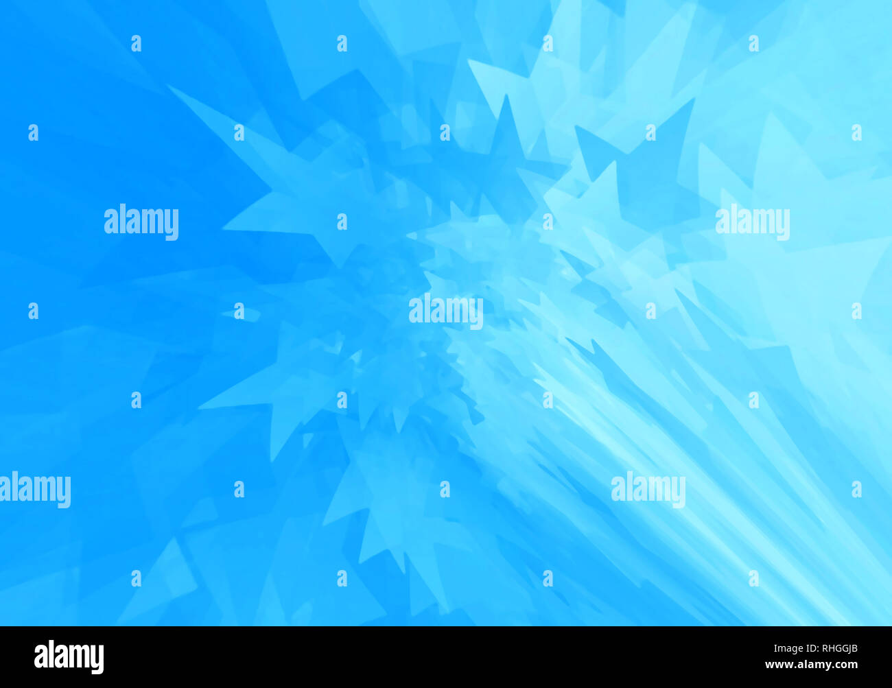 Abstract digital blue background with various sizes motion stars Stock ...