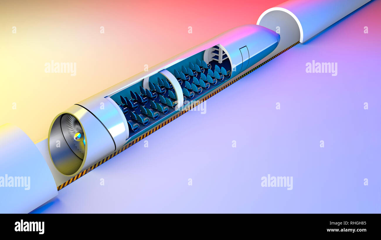 Rendering of the hyperloop hi-res stock photography and images - Alamy
