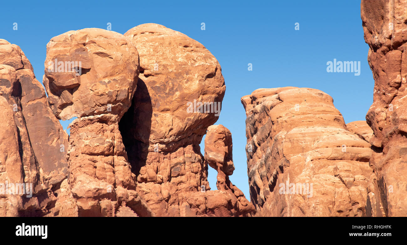 The Windows Road, Arches National Park, Moab, Utah USA Stock Photo - Alamy