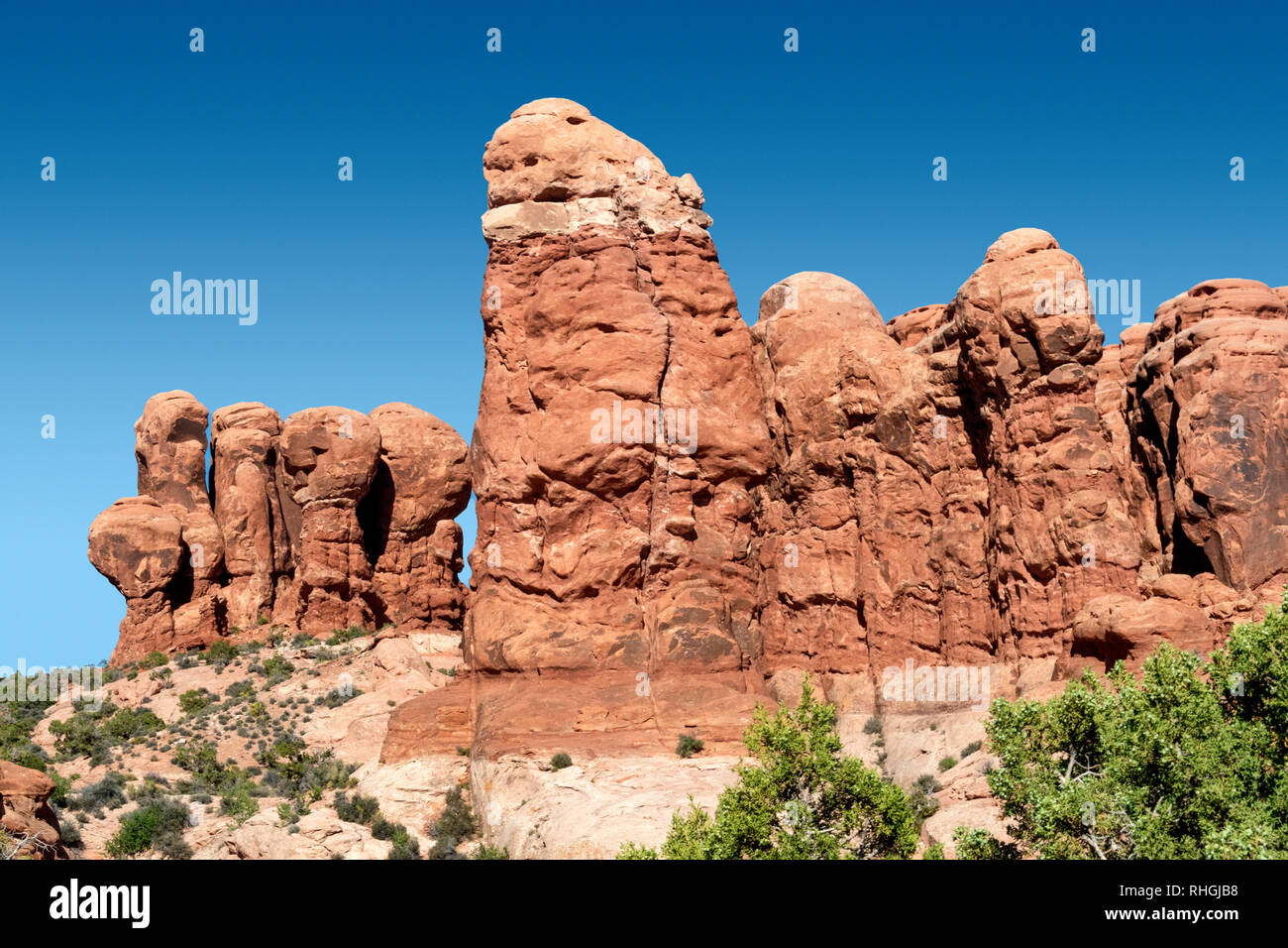 The Windows Road, Arches National Park, Moab, Utah USA Stock Photo - Alamy