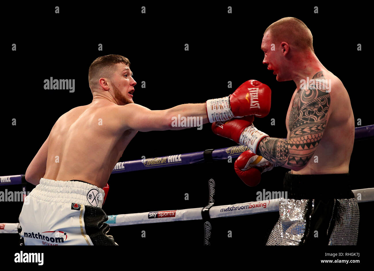 John Docherty and Przemyslaw Binienda during the super-middleweight ...