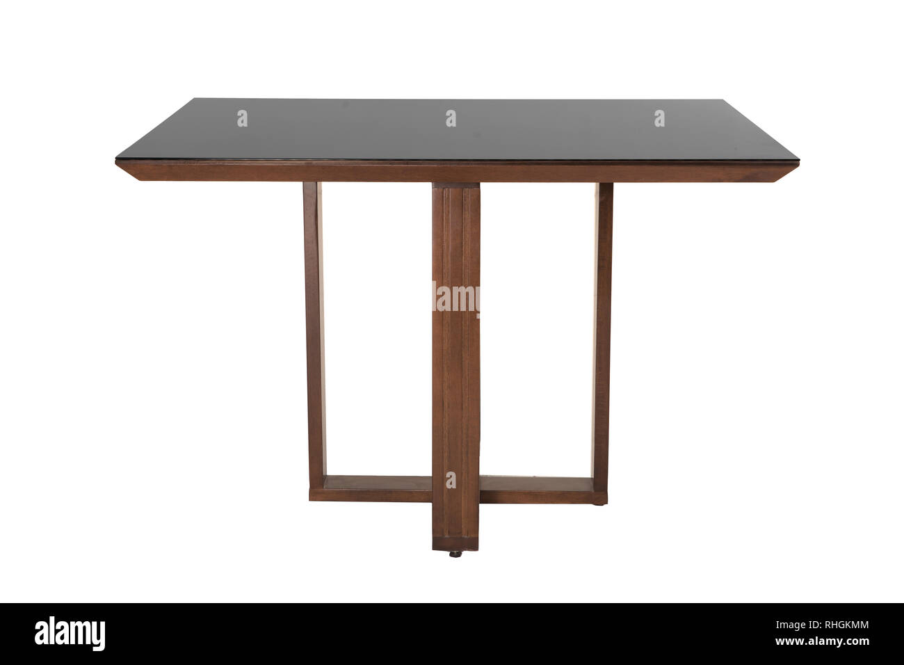Table isolated on white background Stock Photo - Alamy