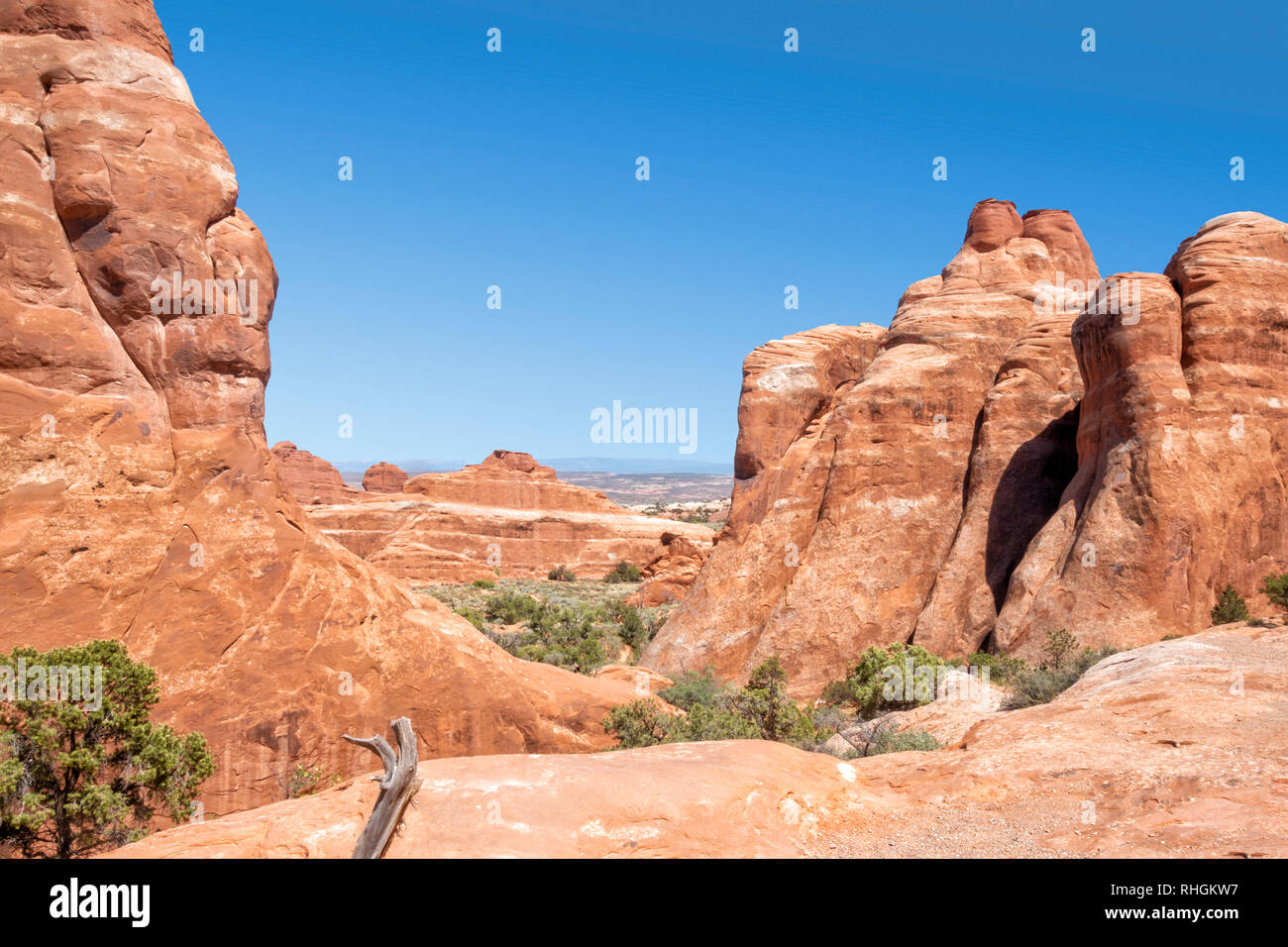 Canyons at Arches National Park Stock Photo - Alamy