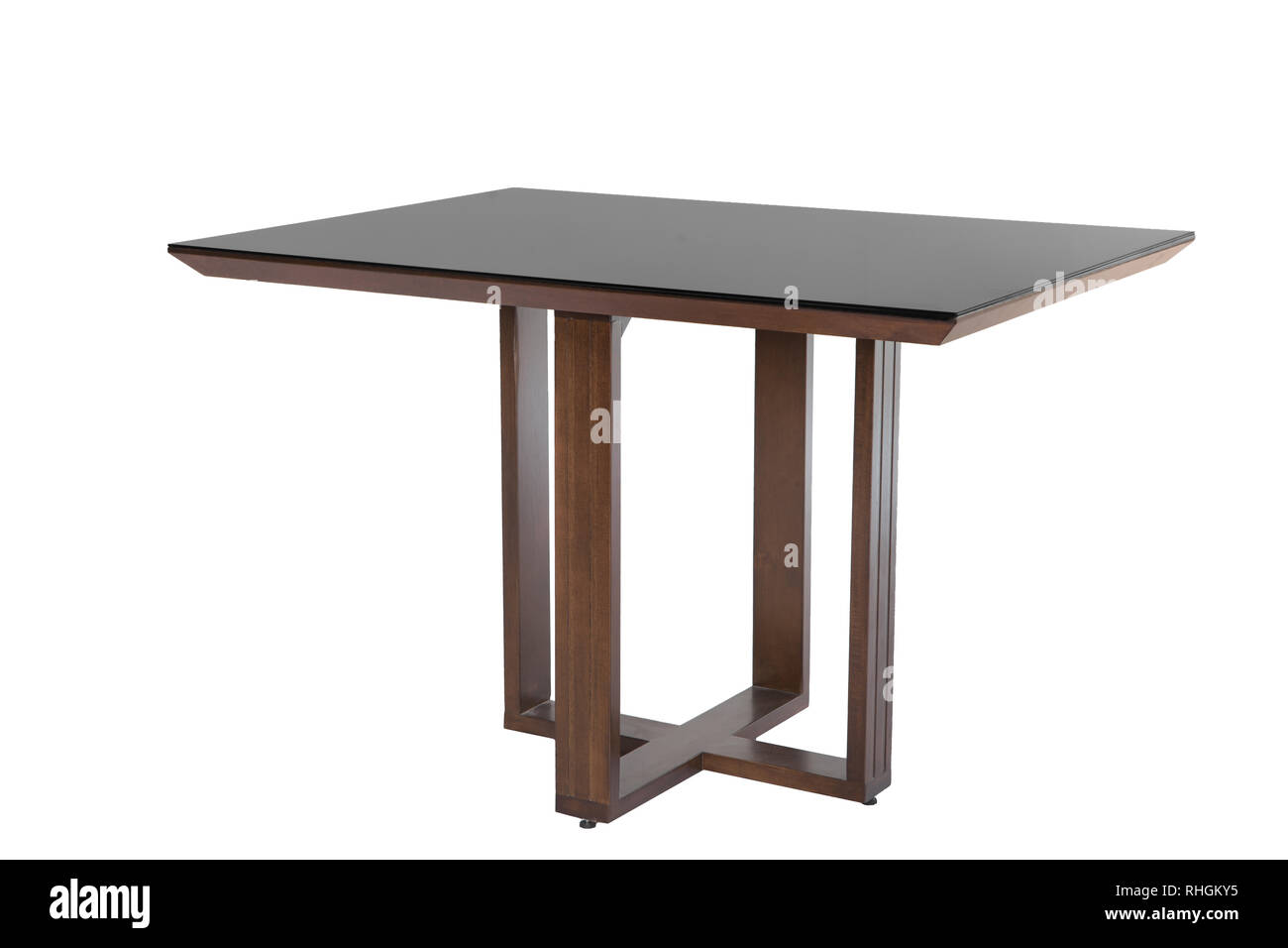 Table isolated on white background Stock Photo - Alamy