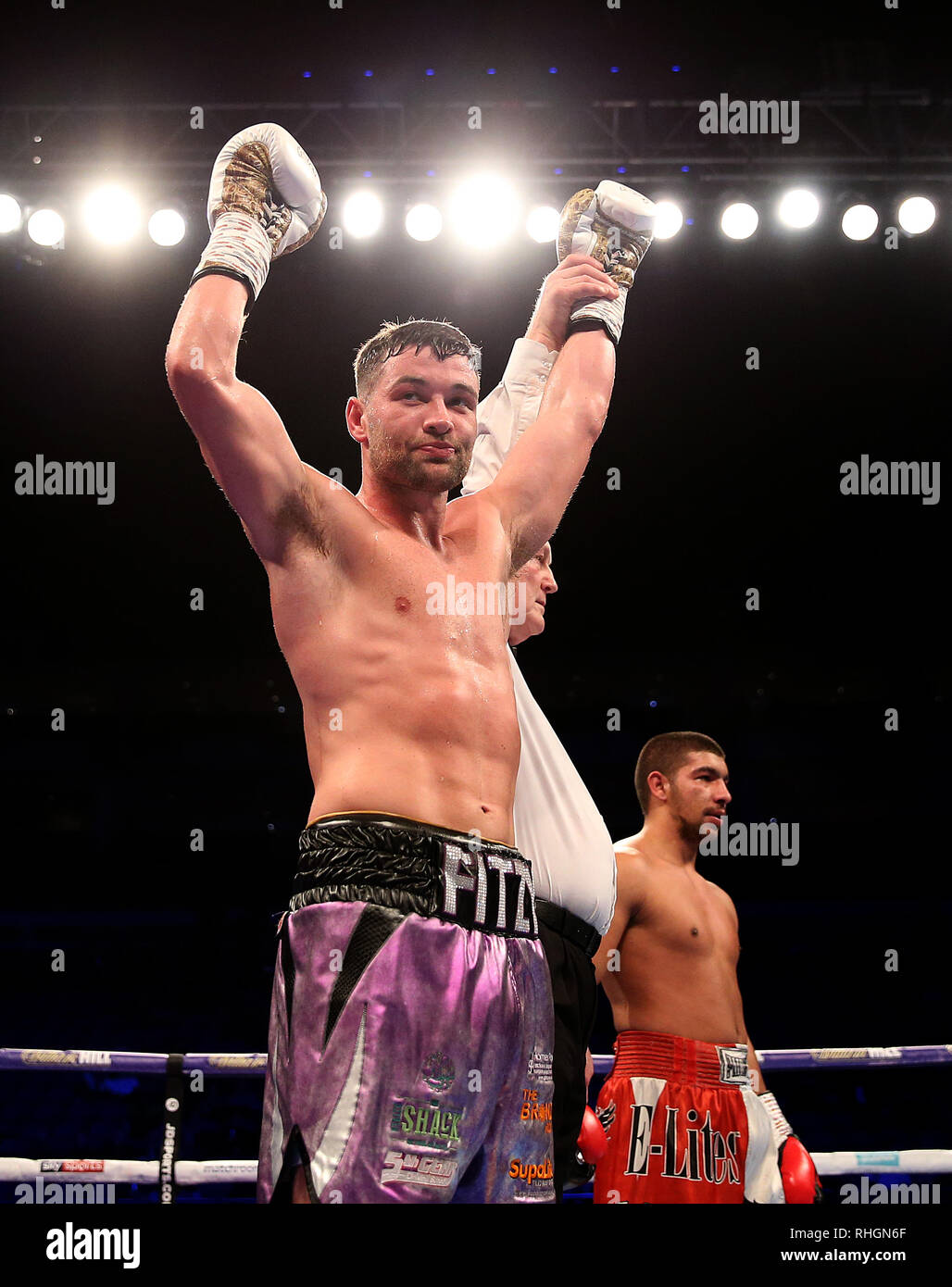 Scott Fitzgerald after winning his middleweight contest at The O2 Arena ...