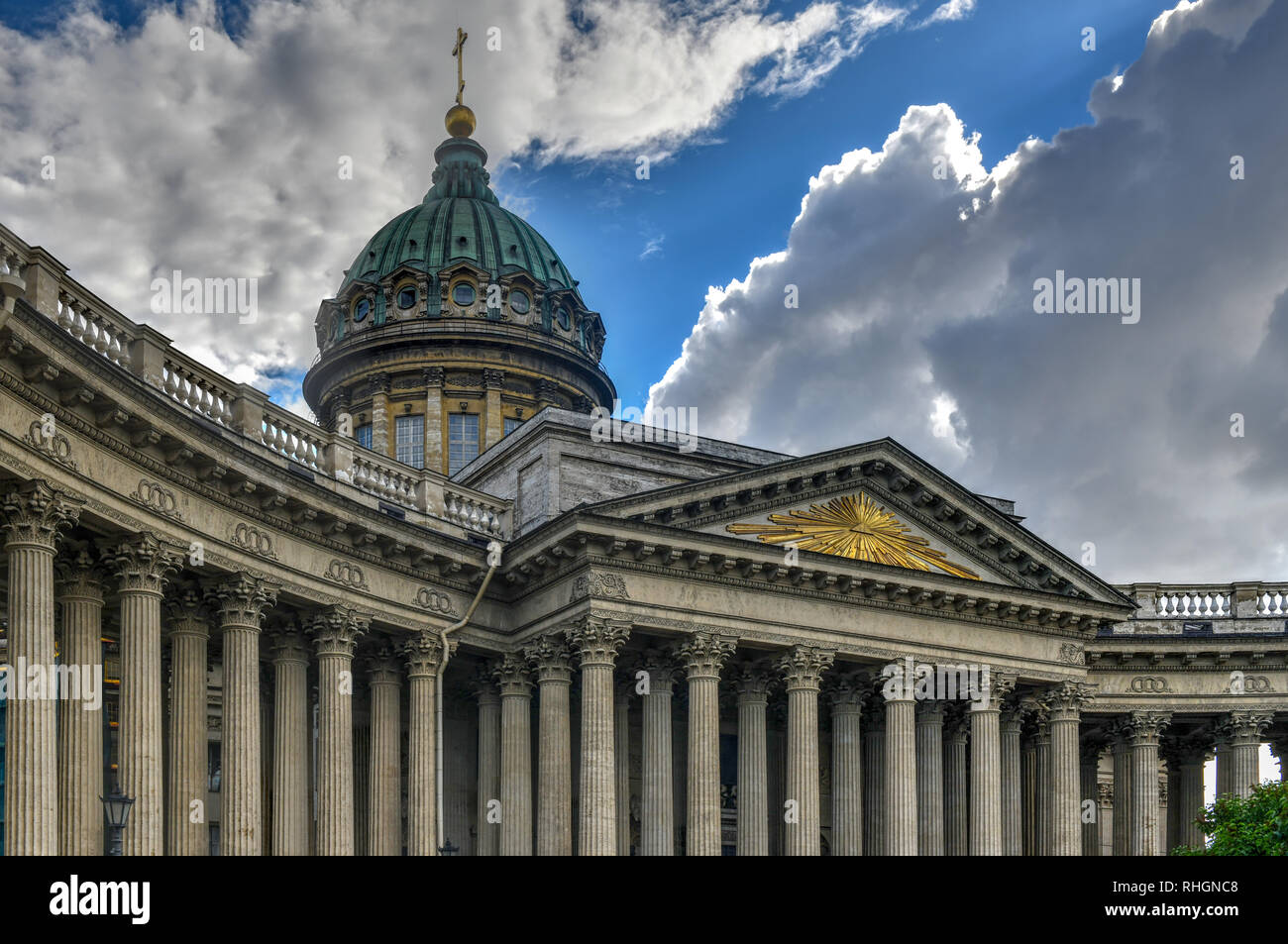 Kazan Cathedral (Cathedral of Our Lady of Kazan). A Russian Orthodox Church in Saint Petersburg ...