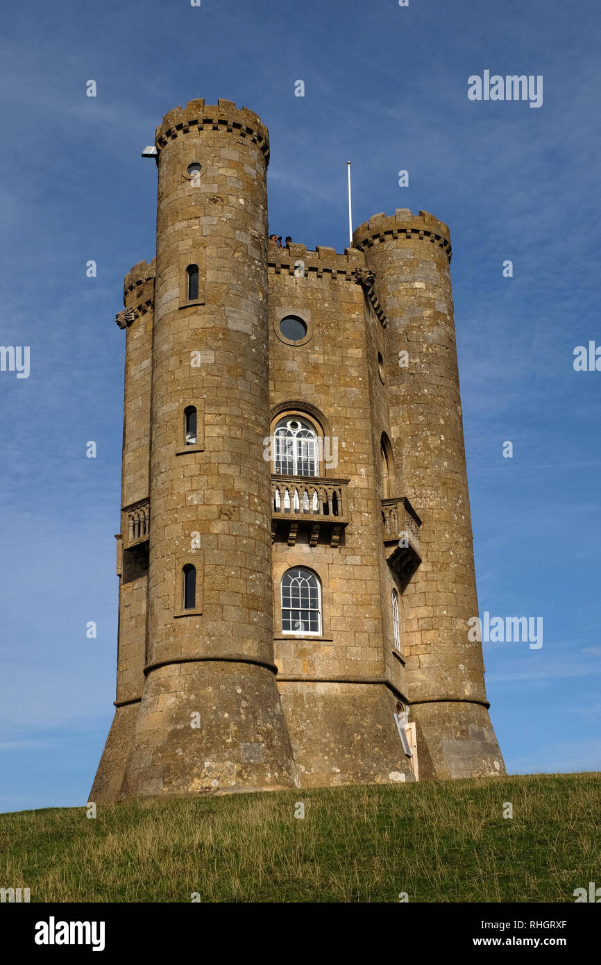 Broadway Tower completed in 1798 for George William the 6th Earl of ...