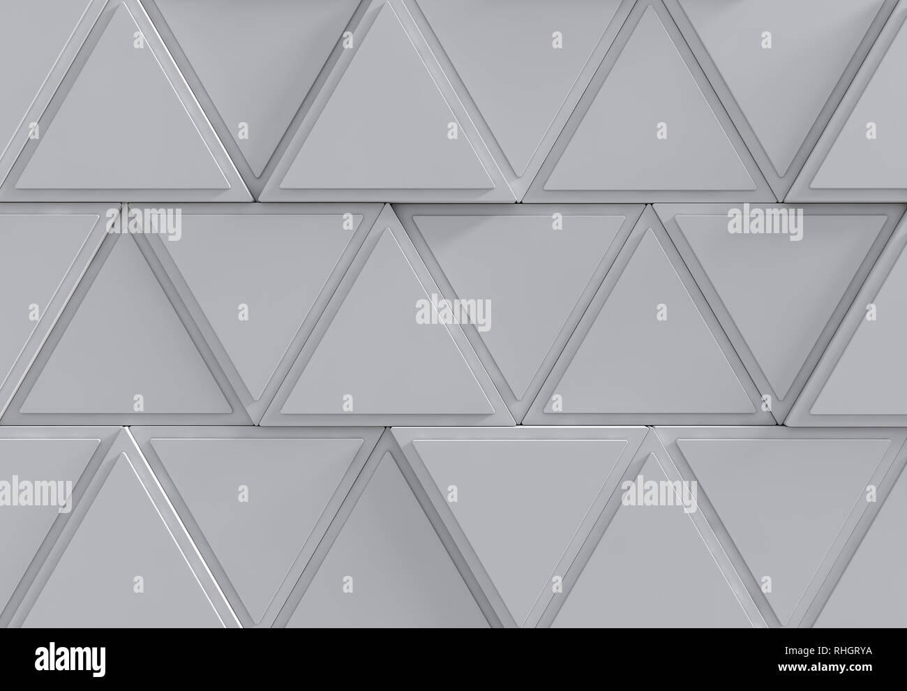 Two tone triangle extruded abstract background. 3D rendering Stock ...