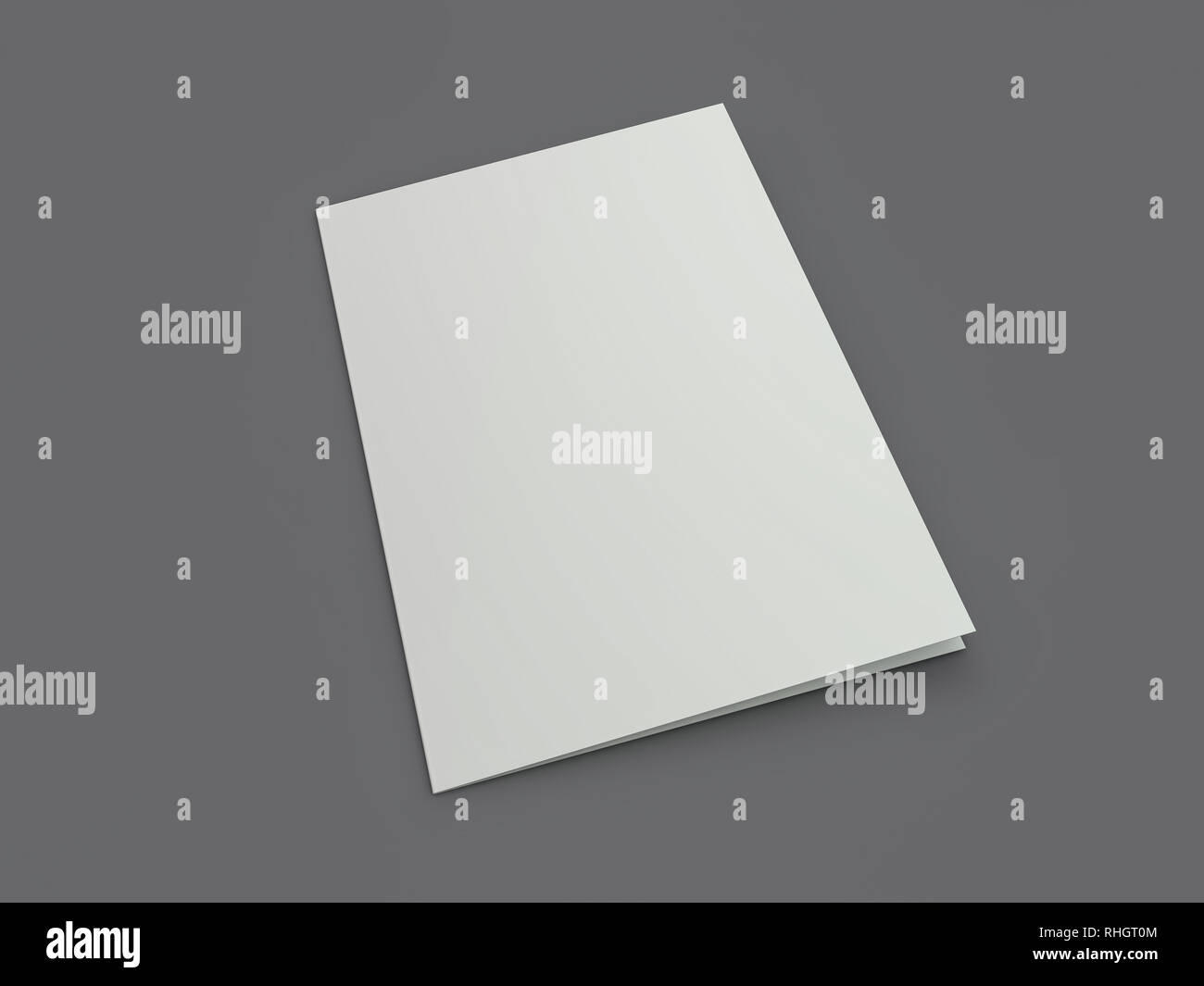 Blank Brochure magazine isolated to replace your design. 3D rendering ...