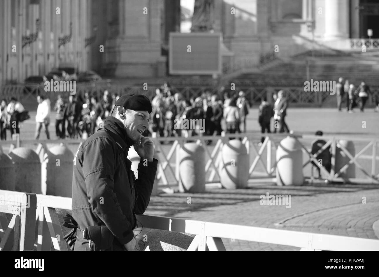 Guarding in style Stock Photo - Alamy