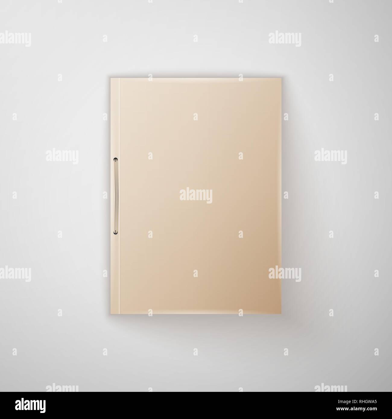 Blank catalog, folder, magazine, book template with soft shadows. Ready ...