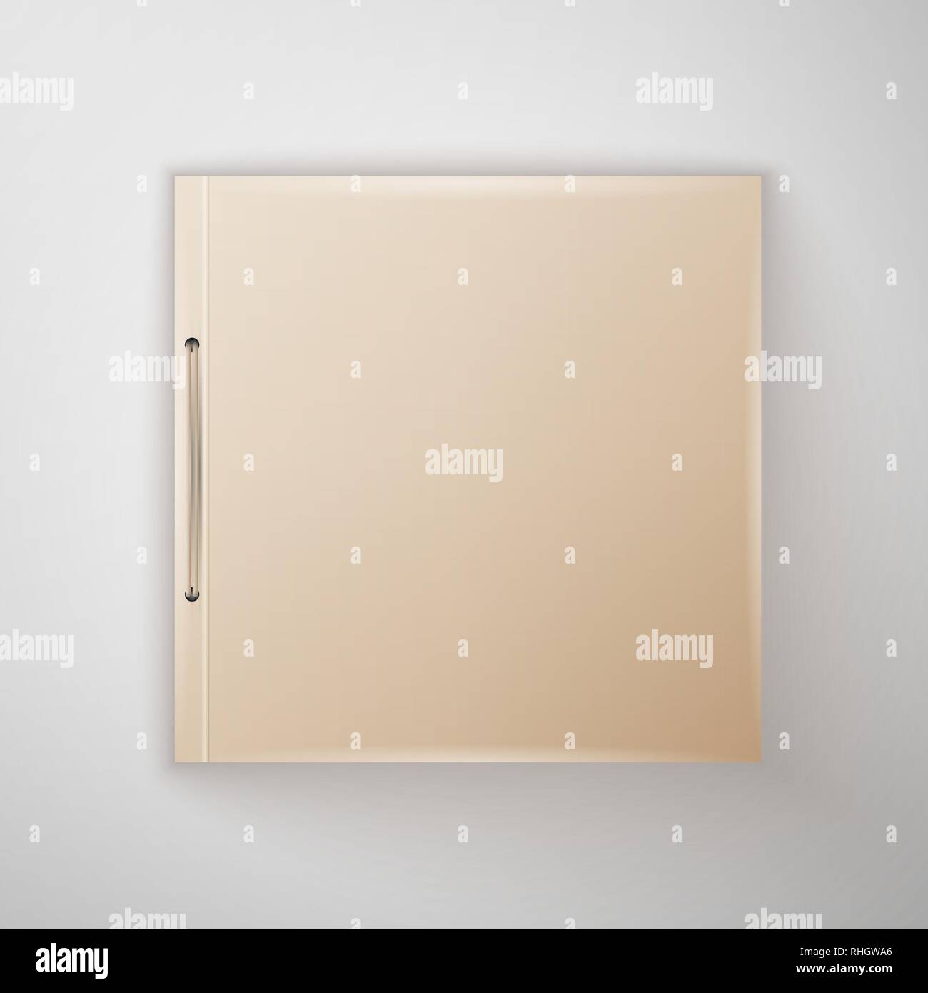 Blank catalog, folder, magazine, book template with soft shadows. Ready ...
