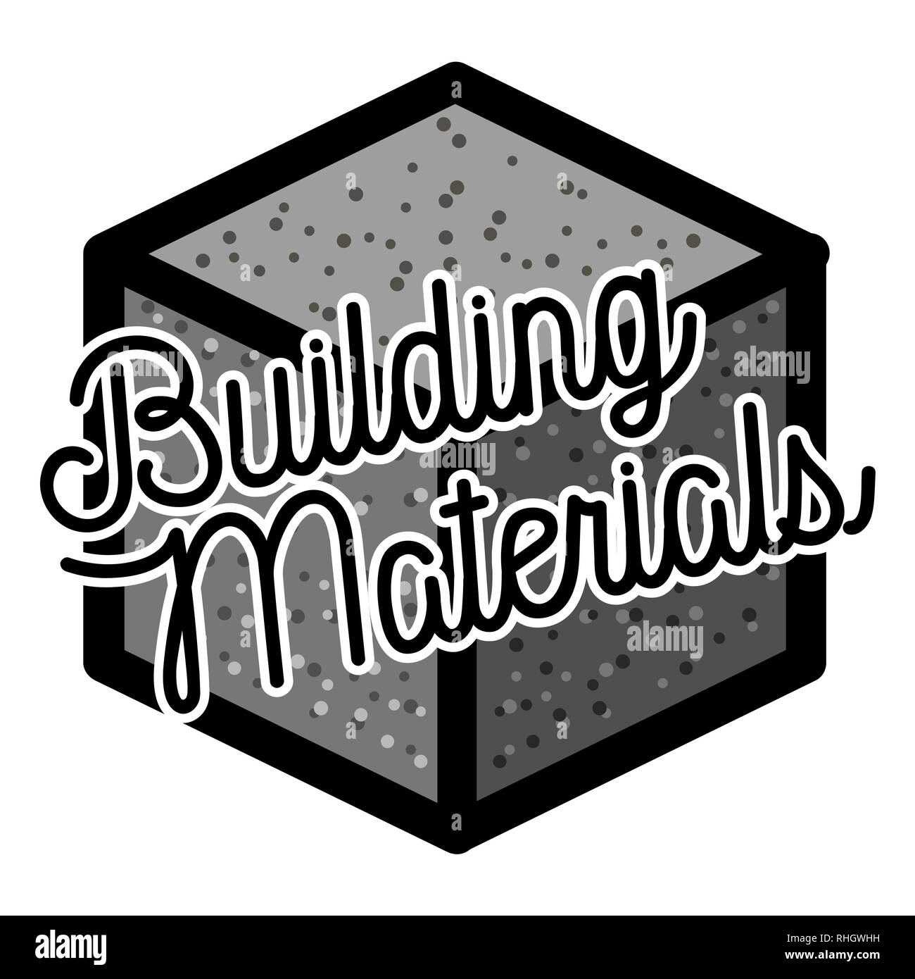 Color vintage building materials shop emblem. Vector illustration, EPS ...