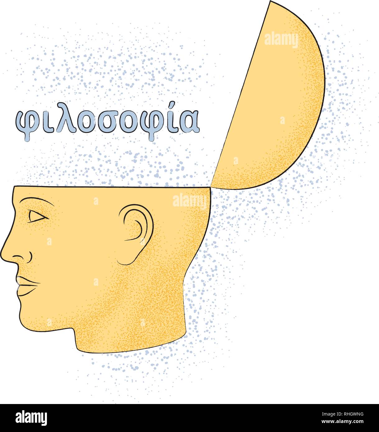 Symbolic drawing of the knowledge of philosophy Stock Vector Image ...