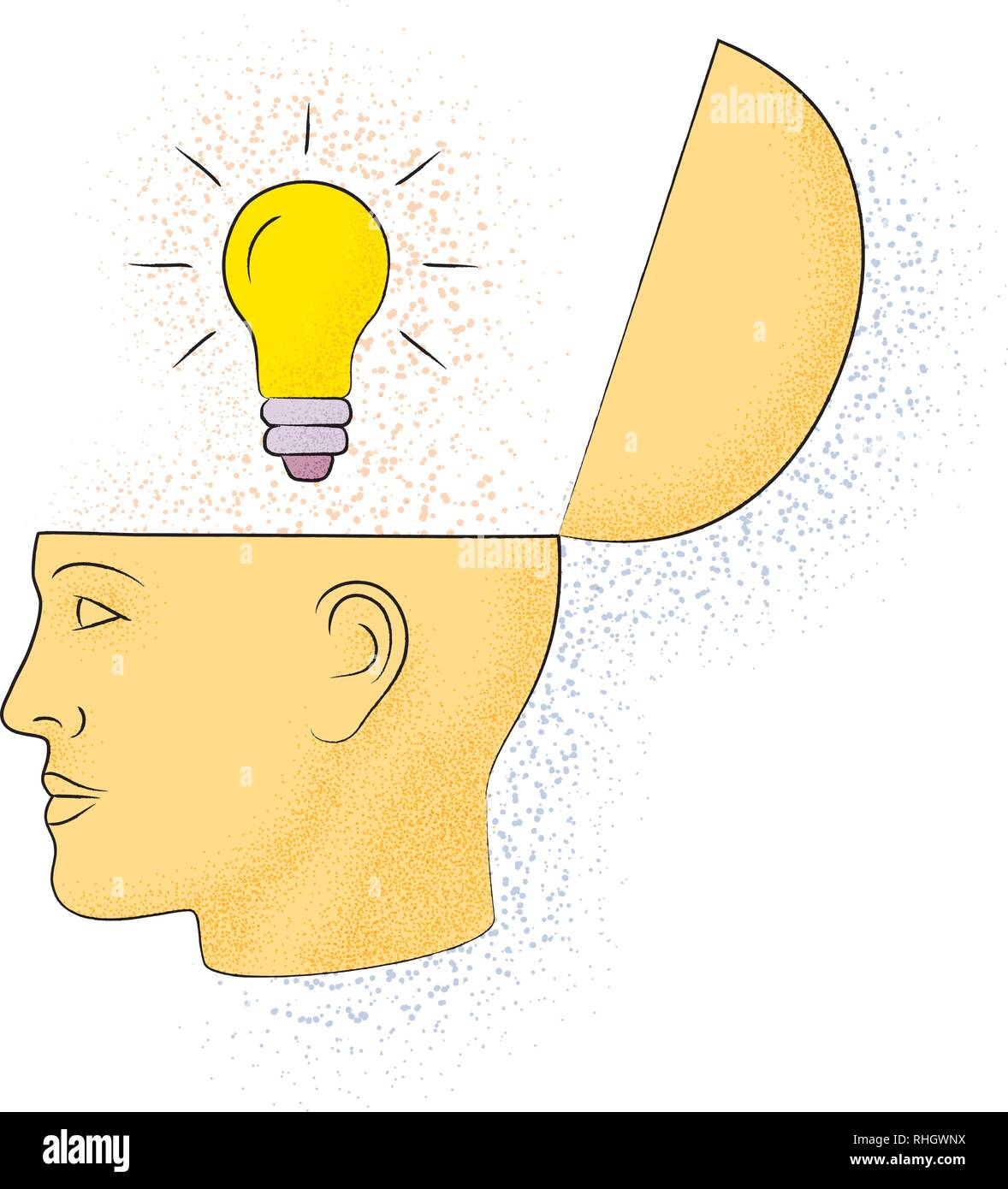 Symbolic drawing of the knowledge of philosophy Stock Vector Image ...