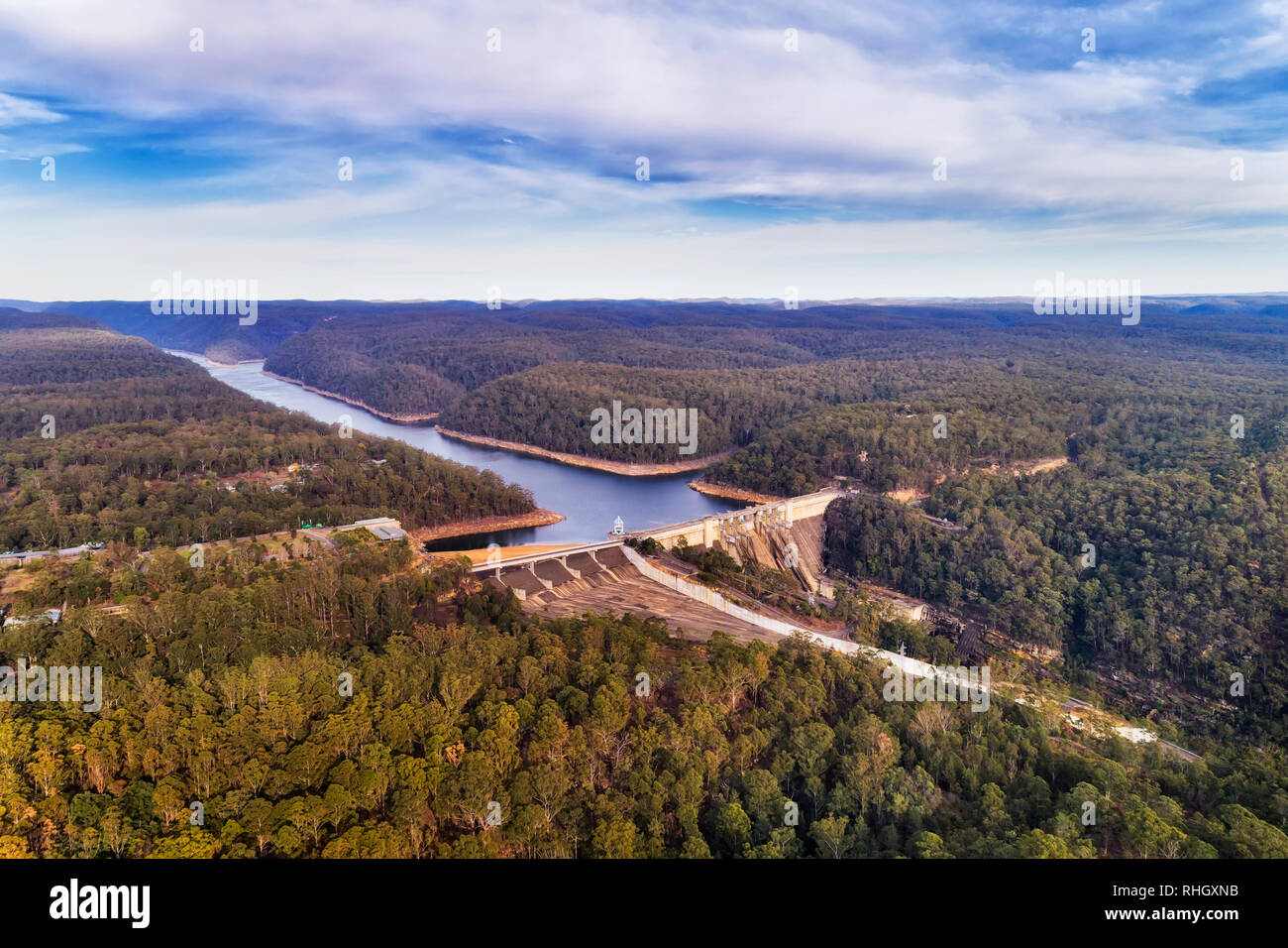 Reservoir dam aerial hi-res stock photography and images - Alamy