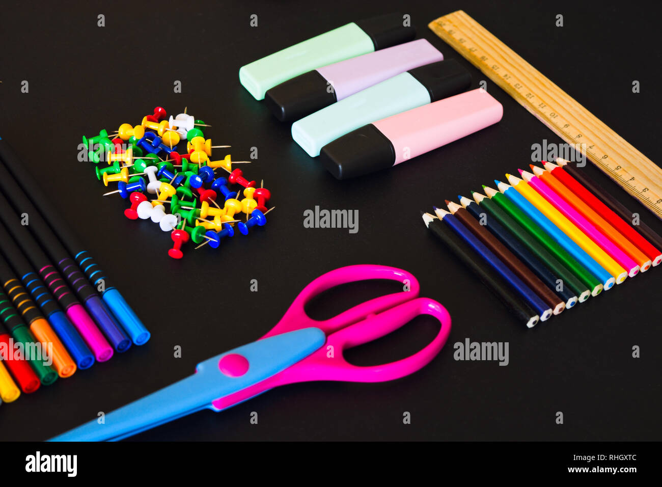 Office tools background hi-res stock photography and images - Alamy