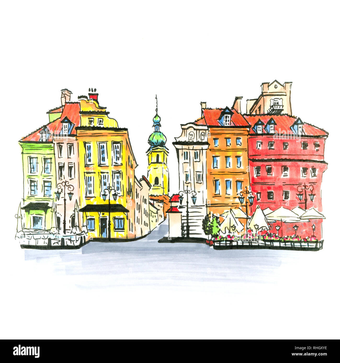 Sightseeing square Cut Out Stock Images & Pictures - Alamy