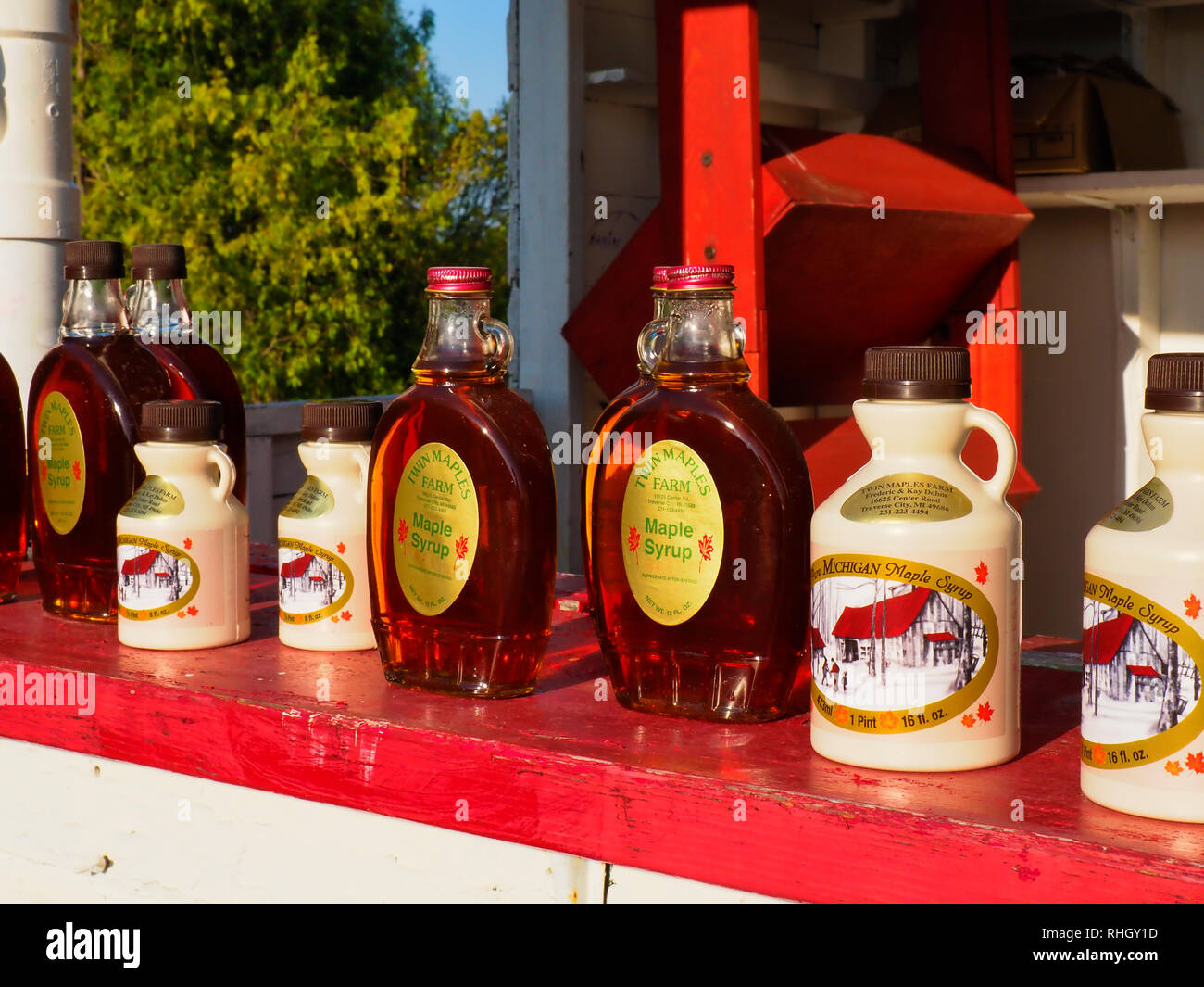 Roadside Cherry & Maple Syrup Stand, Old Mission Peninsula, Old Mission ...