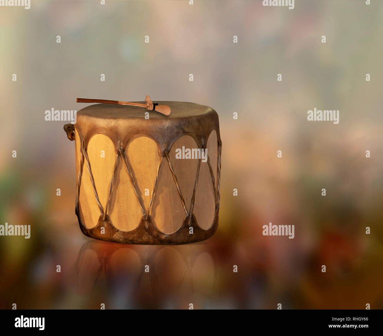 Native american drum hi-res stock photography and images - Alamy