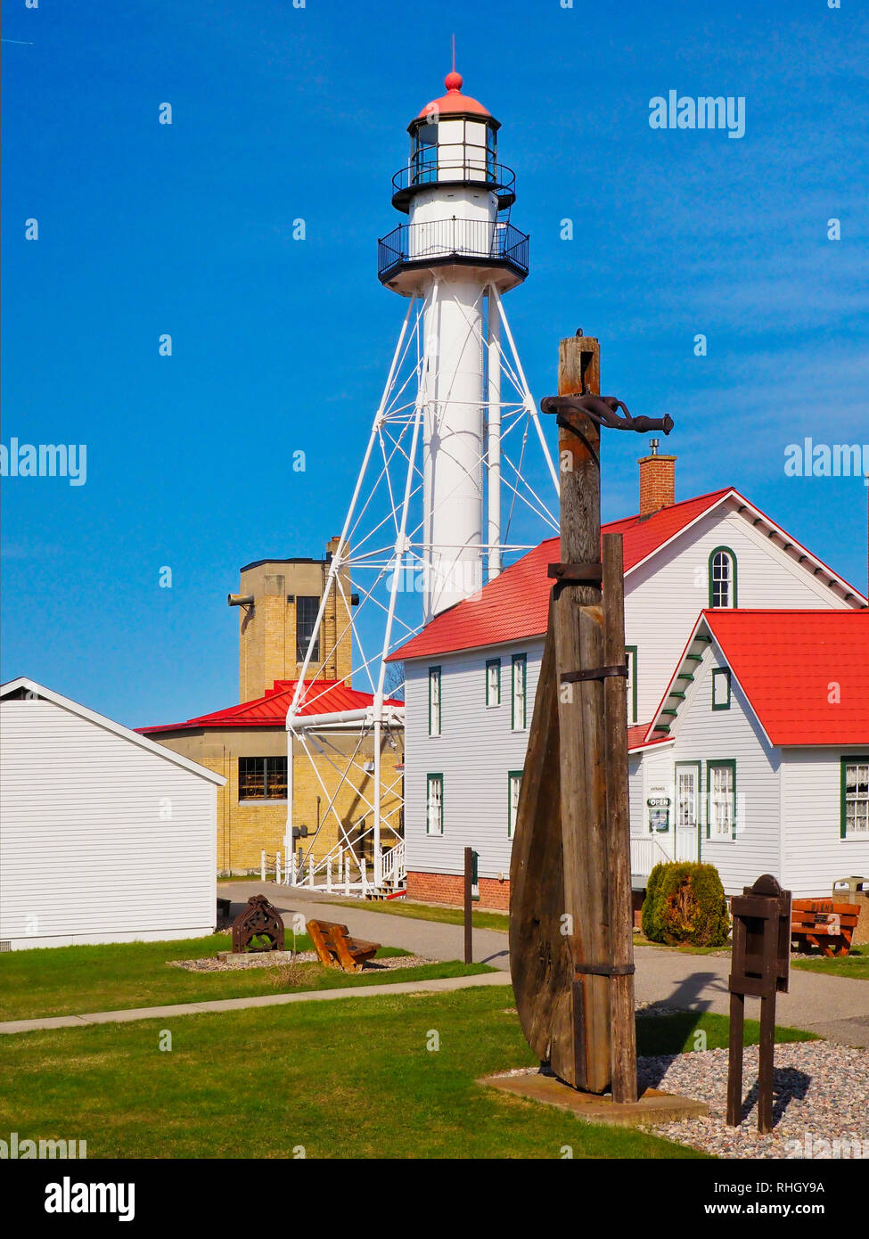 Whitefish Point Light, Great Lakes Shipwreck Museum, Paradise, Michigan ...
