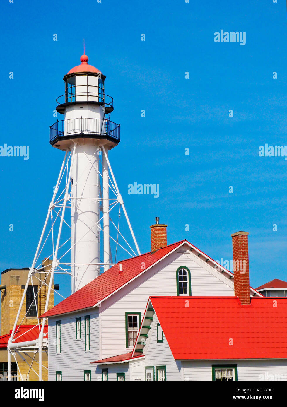 Whitefish Point Light, Great Lakes Shipwreck Museum, Paradise, Michigan ...