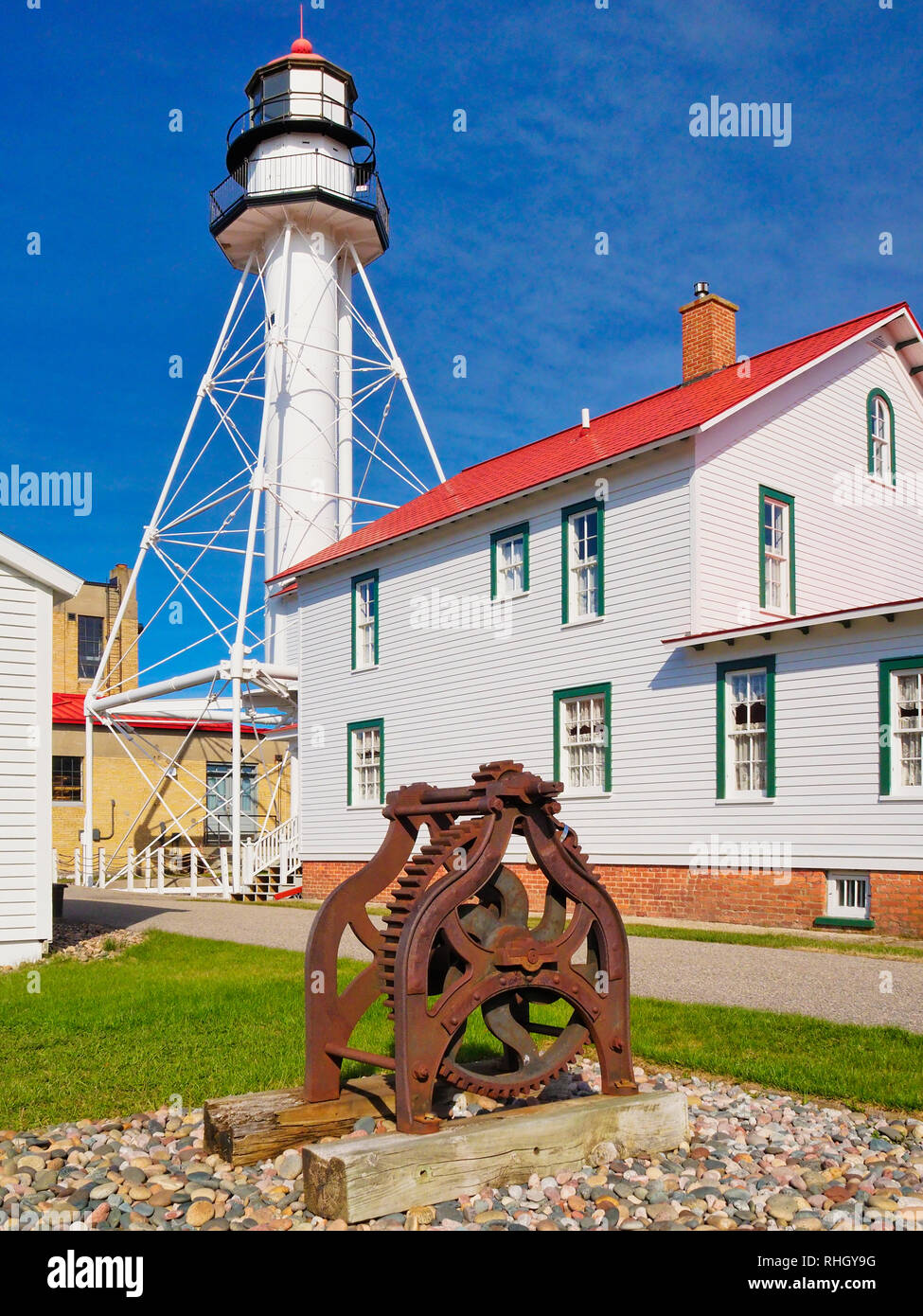 Whitefish Point Light, Great Lakes Shipwreck Museum, Paradise, Michigan ...