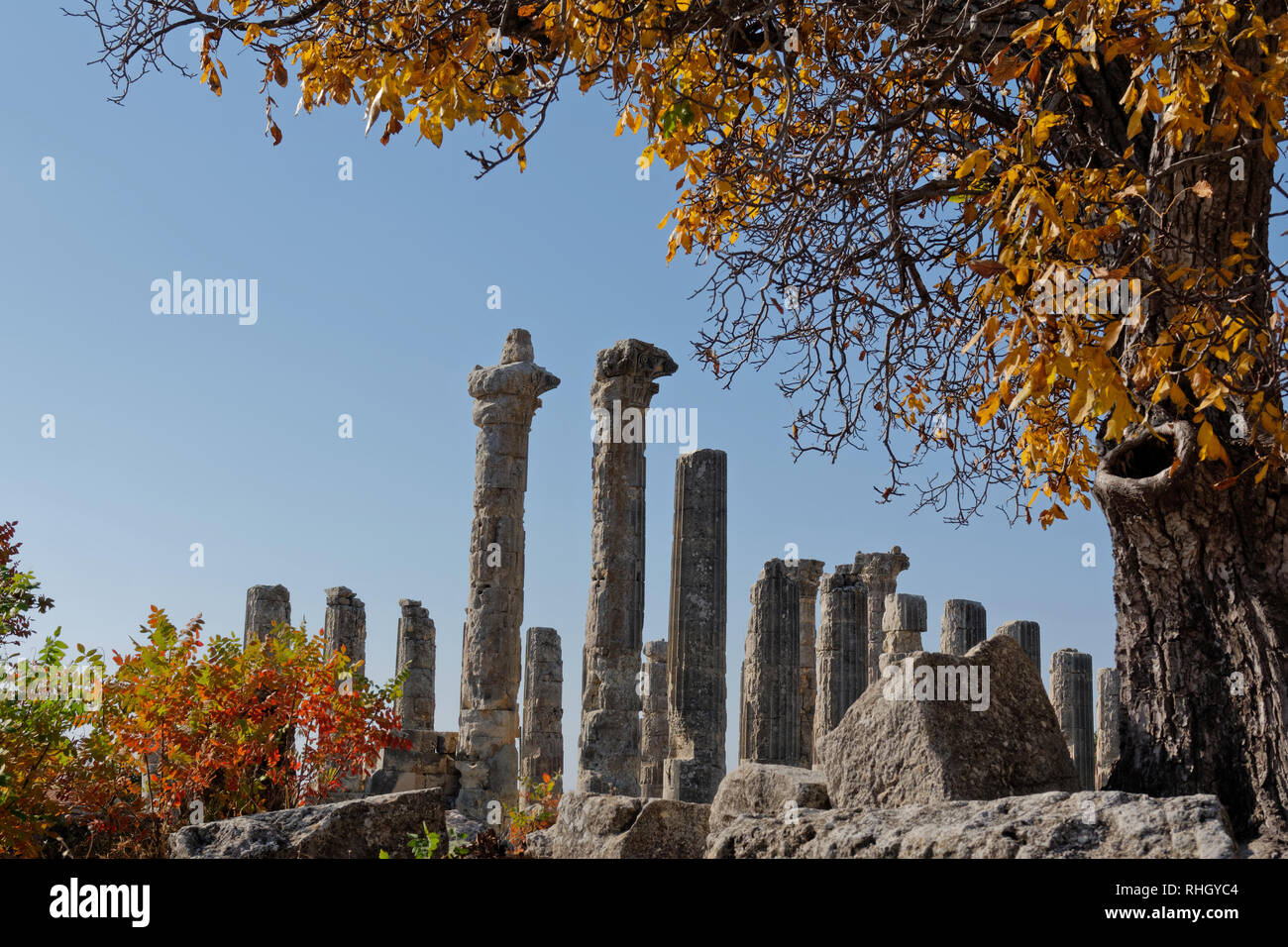 Uzuncaburc Olba Ancient City Stock Photo - Alamy