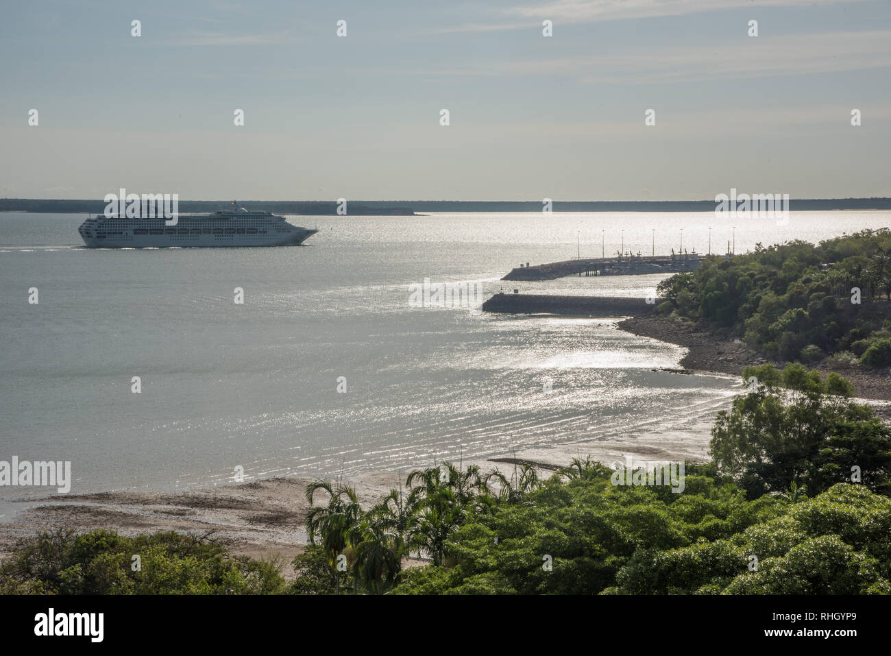 Darwin, Northern Territory, Australia-October 26,2017: Cruise ship in ...