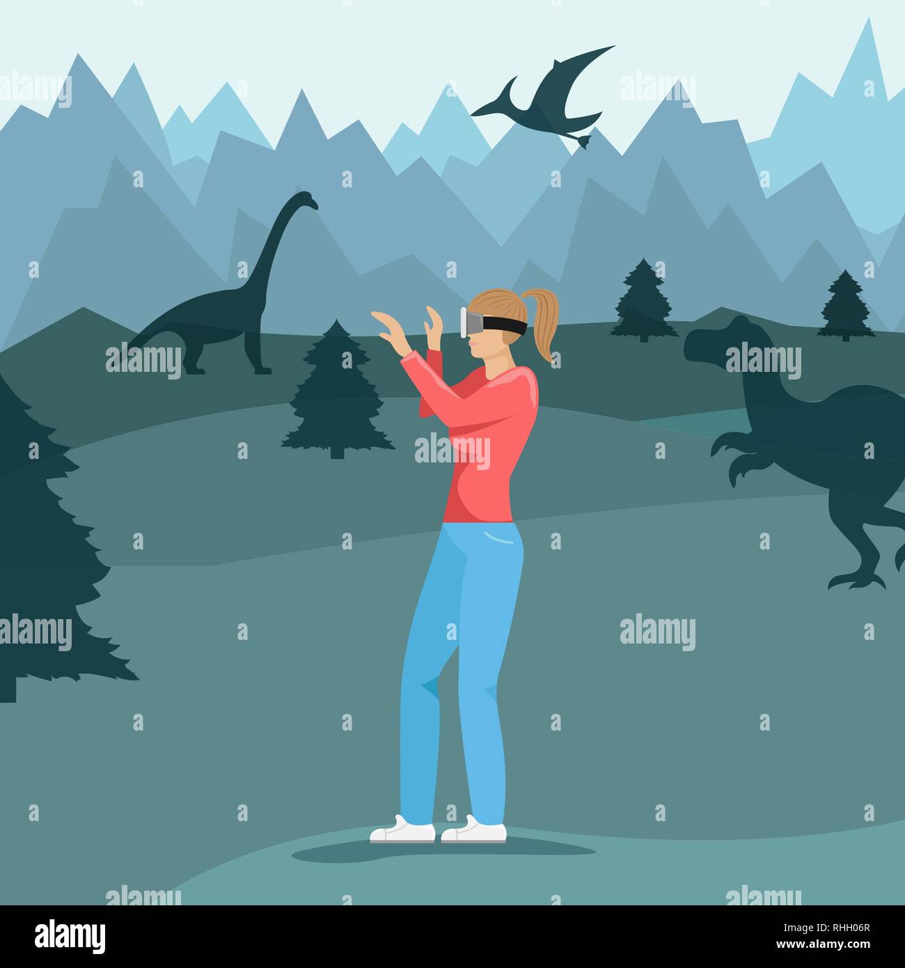 3d dinosaurs Stock Vector Images - Alamy