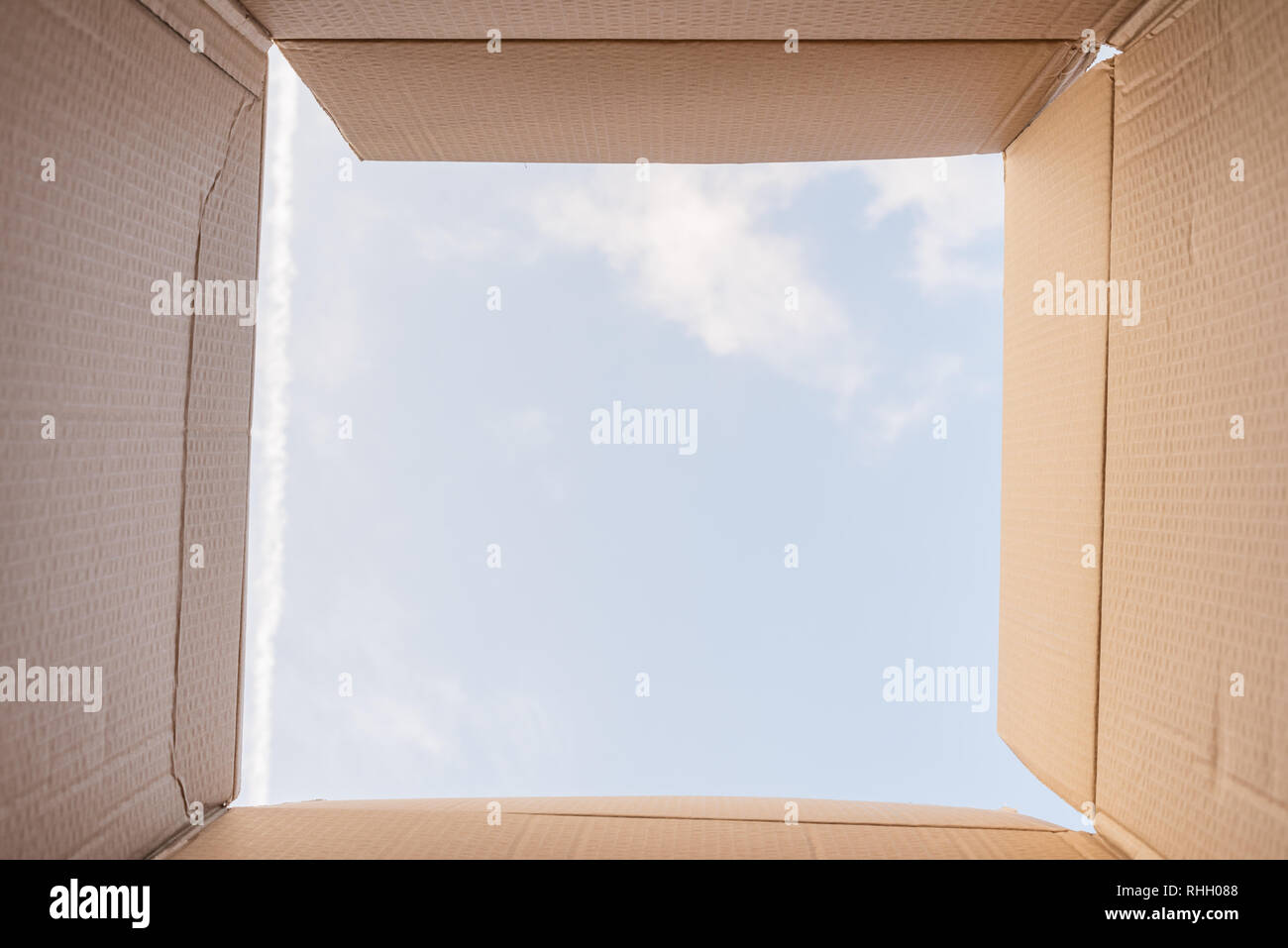 Thinking out of box or freedom concept. Creativity or thinking outside ...