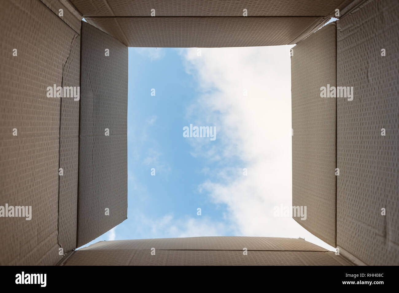 Thinking out of box or freedom concept. Creativity or thinking outside ...
