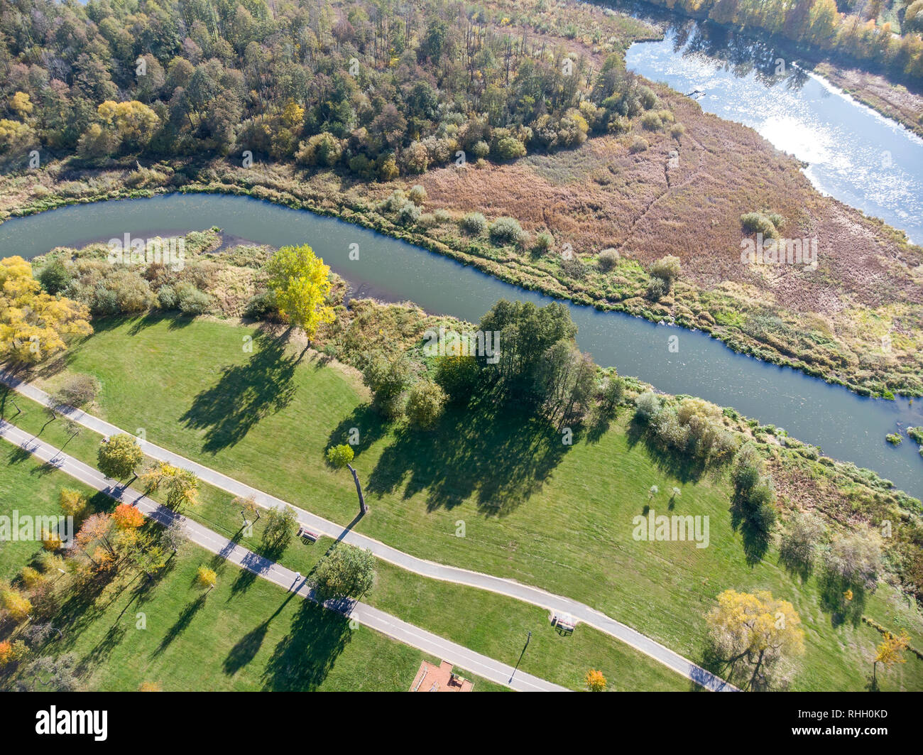 Aerial top view city hi-res stock photography and images - Alamy