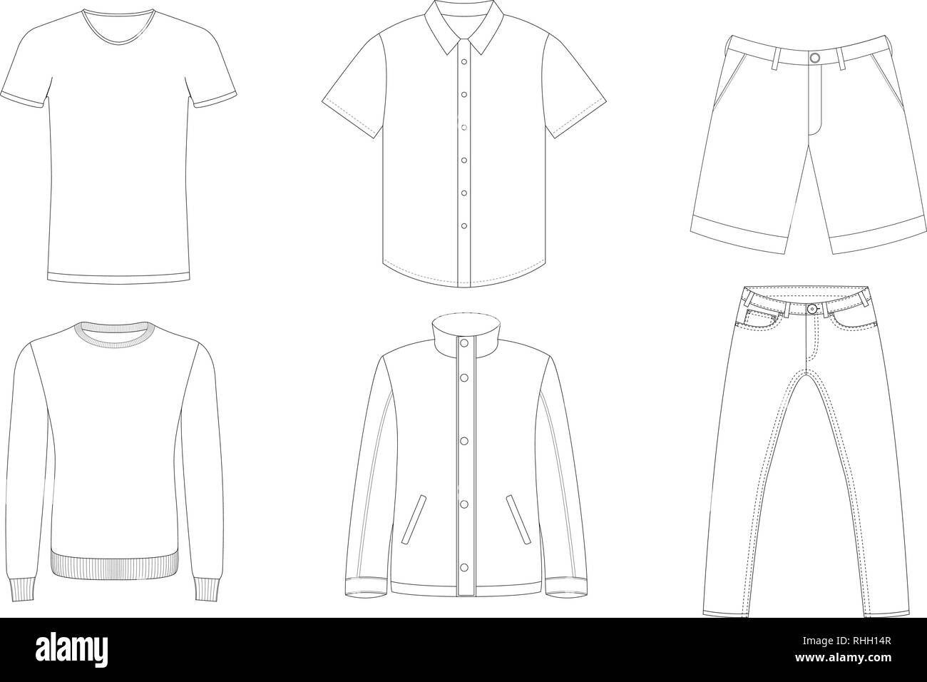 Fashion clothes vector vectors hi-res stock photography and images - Alamy