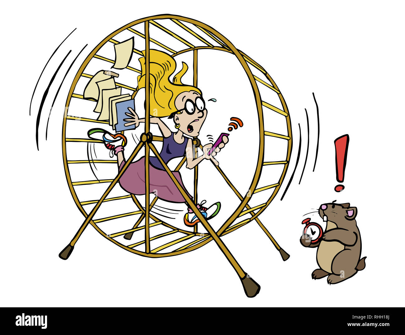 Hamster wheel - Denisse Stock Photo - Alamy